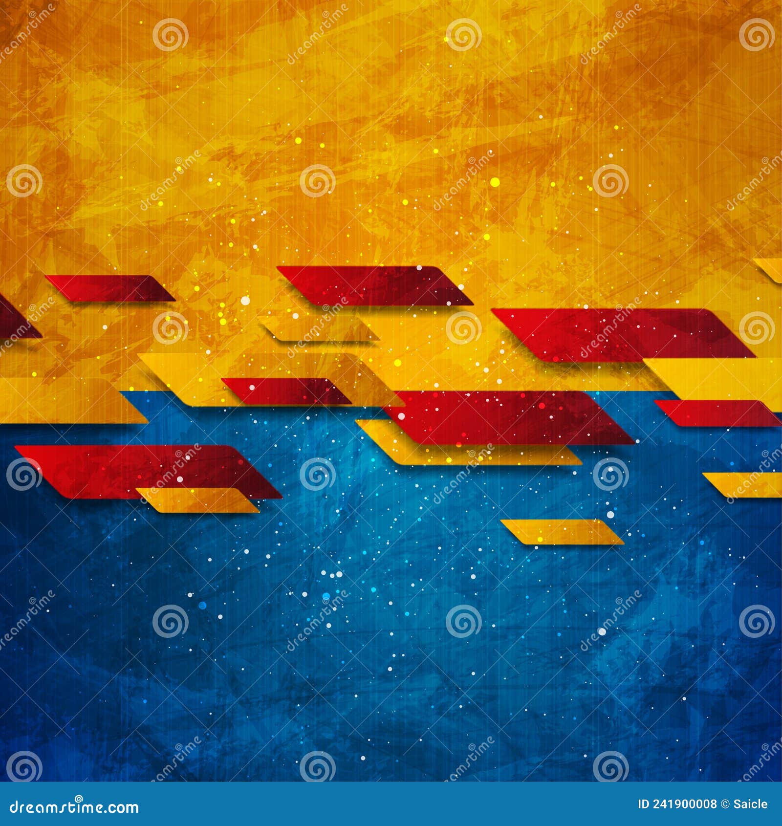 Grunge Tech Geometry Background with Abstract Stripes and Dots Stock ...