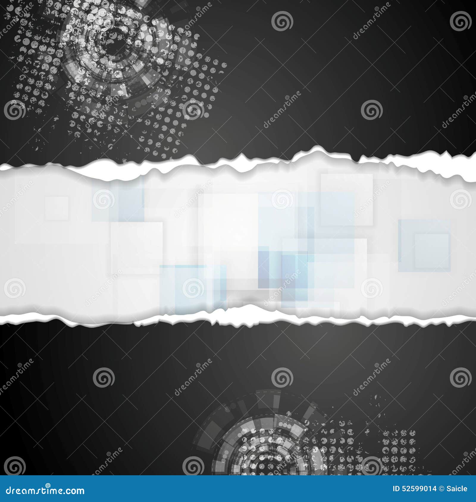 Grunge Technical Background with Ragged Edge Paper Stock Vector ...