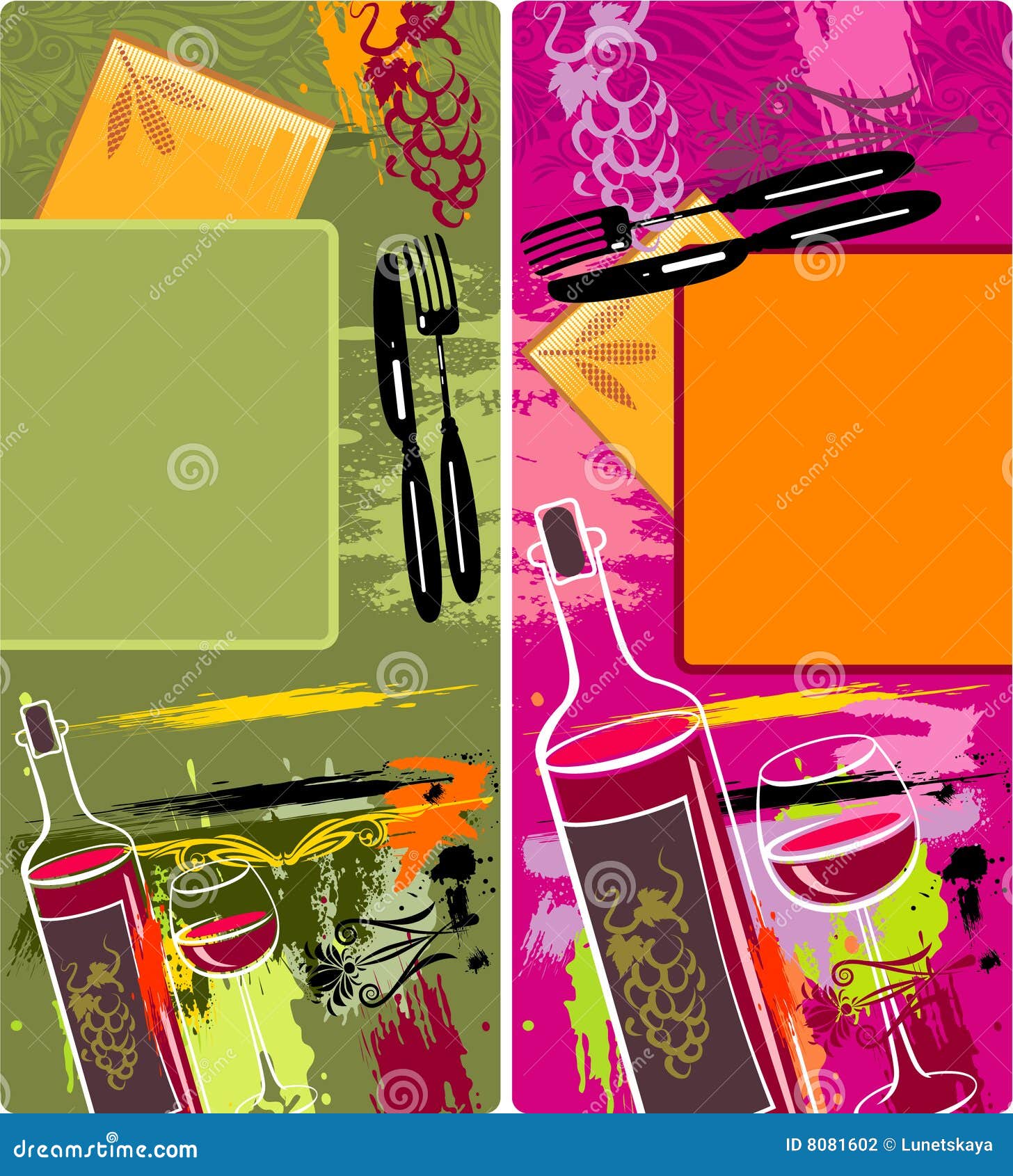 Grunge Templates Designs Menu Stock Illustrations – 7 Grunge Templates ...