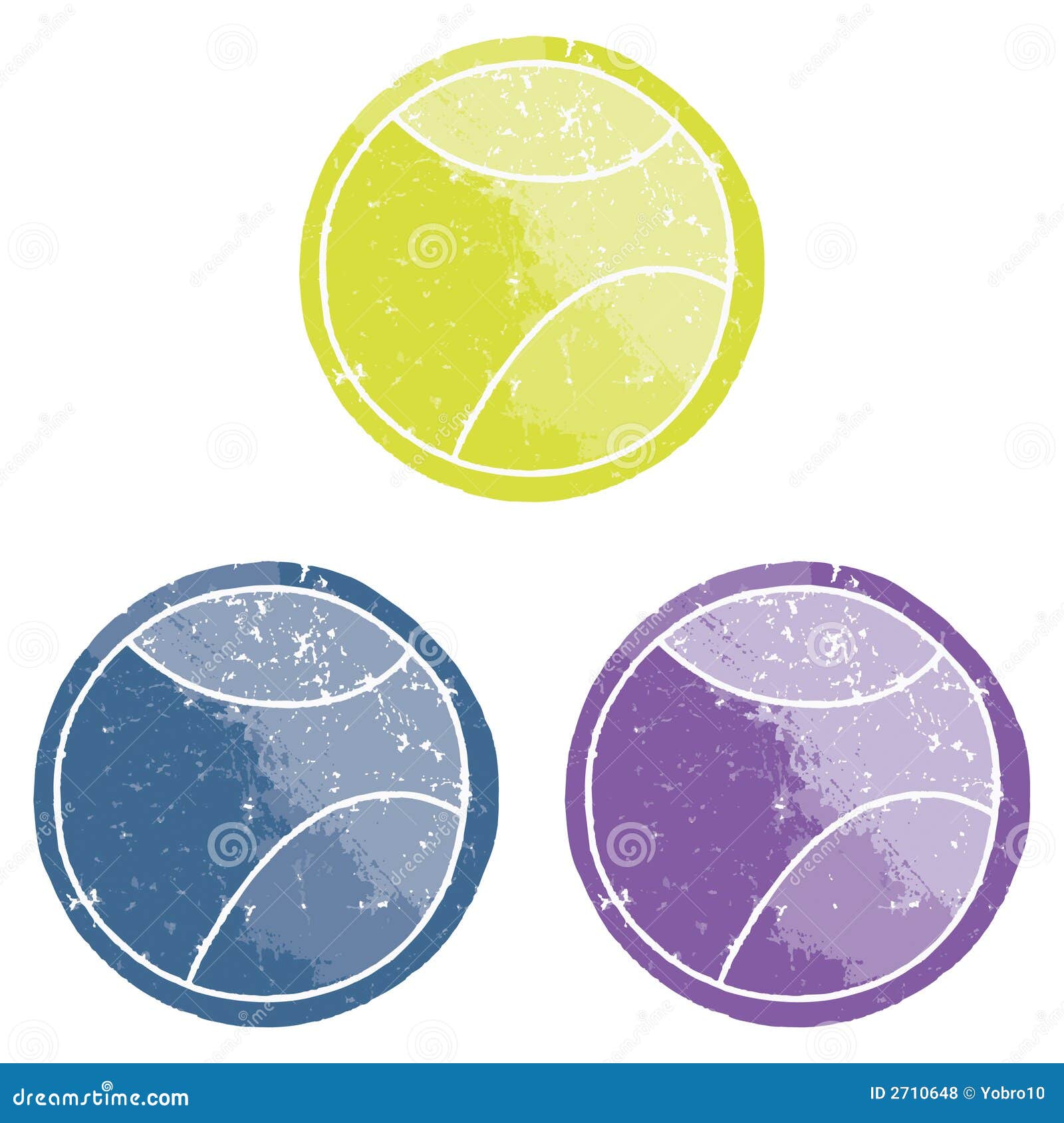 Grunge Tennis Balls Multicolor Stock Vector - Illustration of sports ...