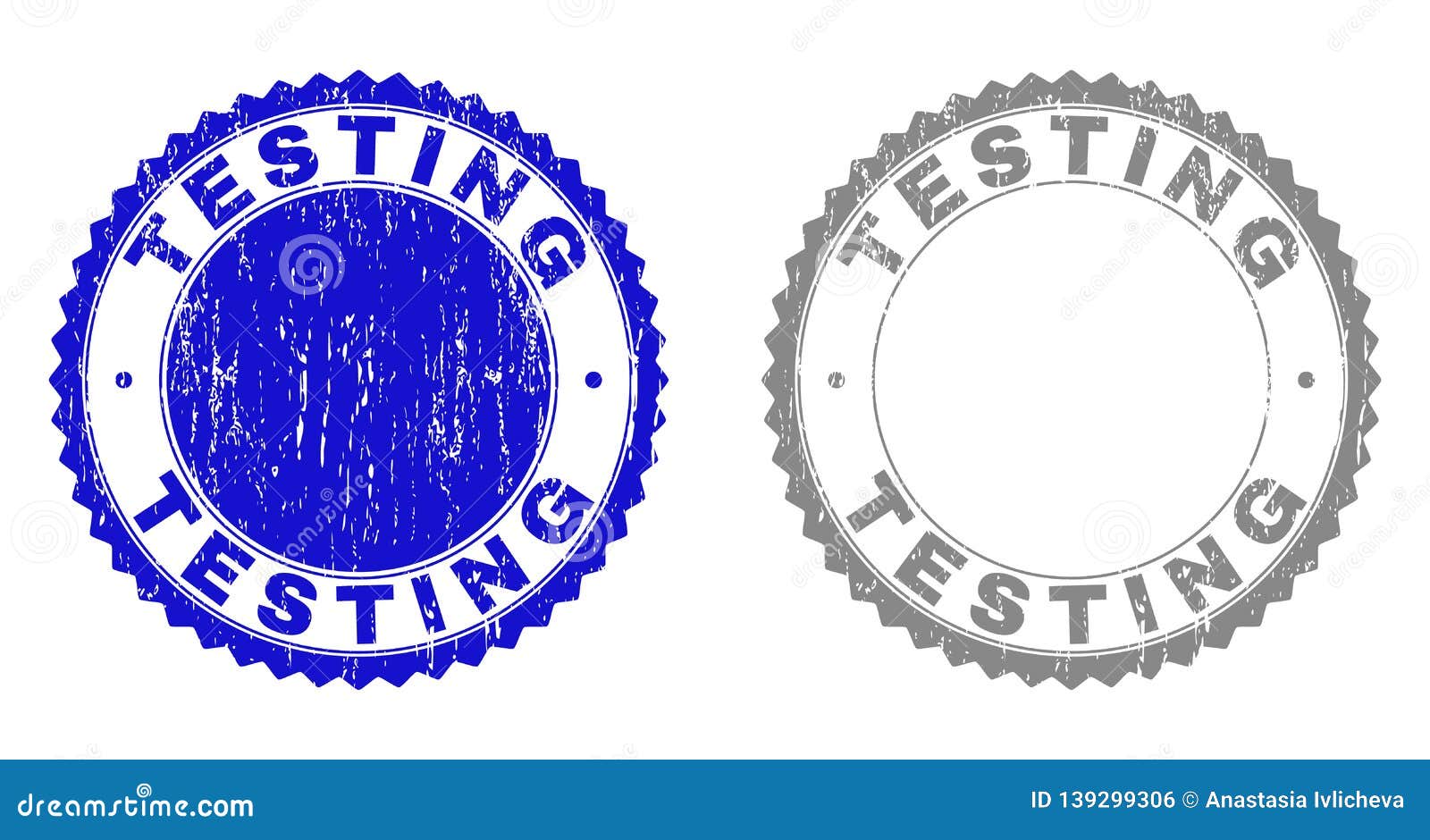 Grunge TESTING Textured Watermarks Stock Vector - Illustration of ...
