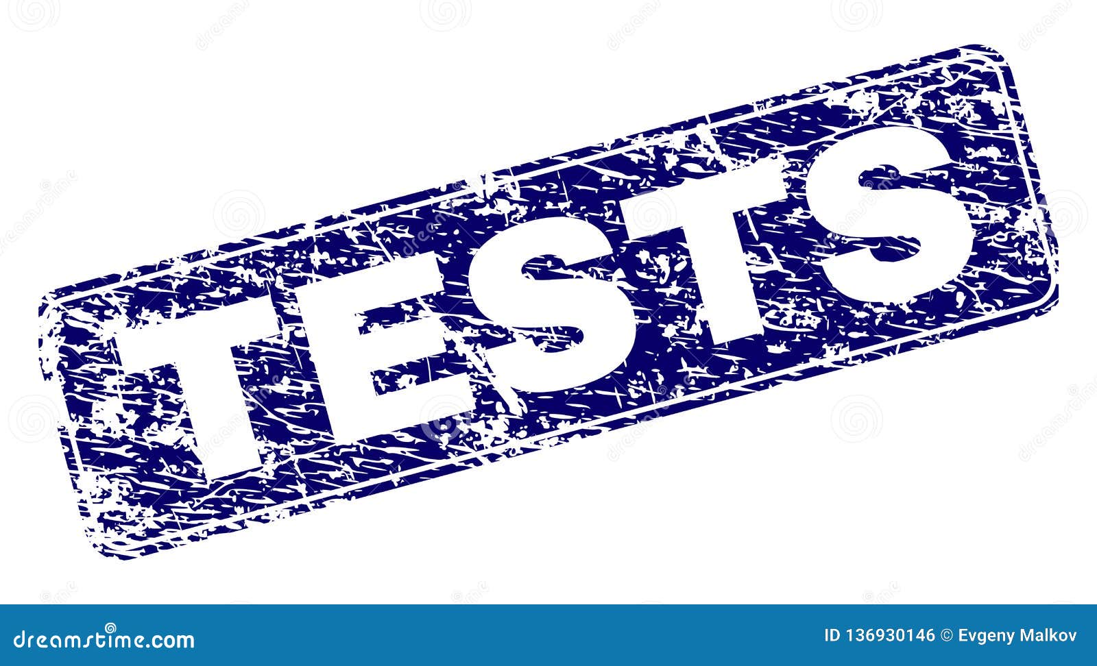 Grunge TESTS Framed Rounded Rectangle Stamp Stock Vector - Illustration ...