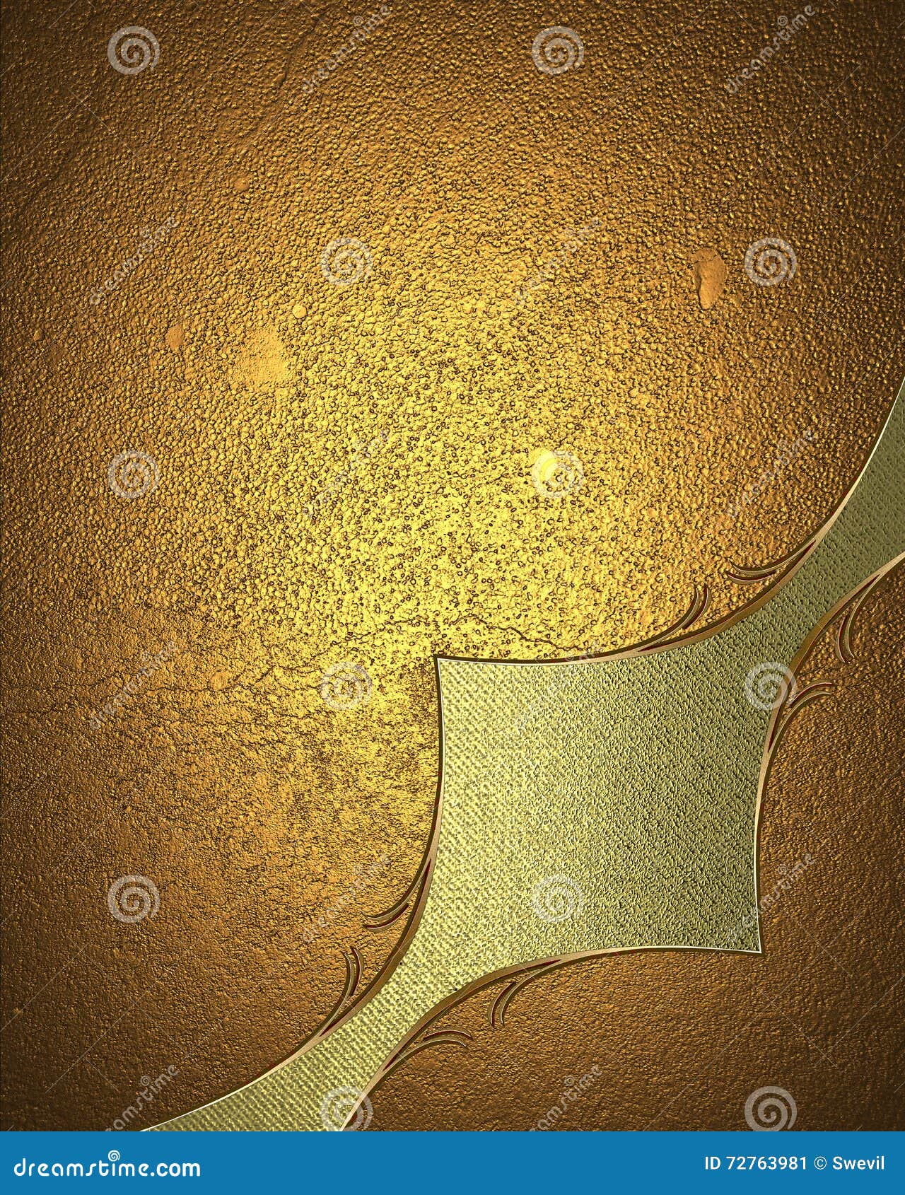 Grunge Texture of Cracked Red Gold. Design Template Stock Illustration ...