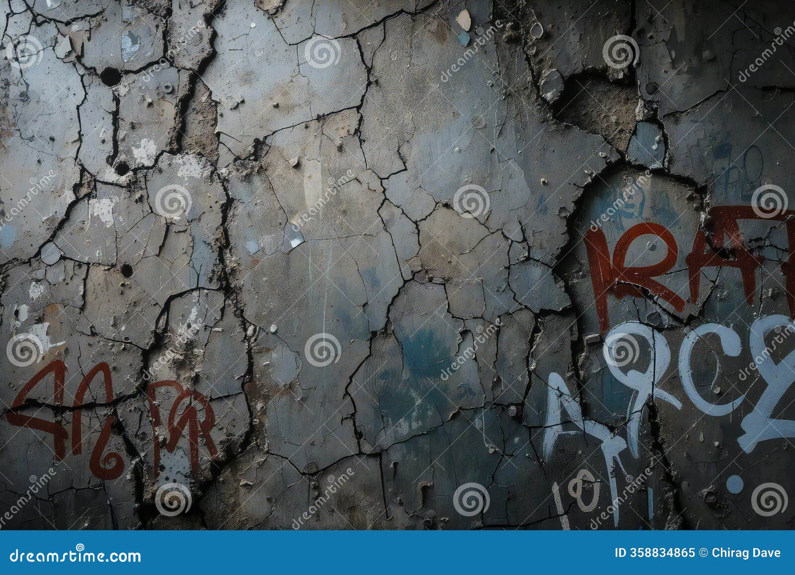 Grunge Texture with Cracked Walls, Deep Shadow Effects, and Faded ...
