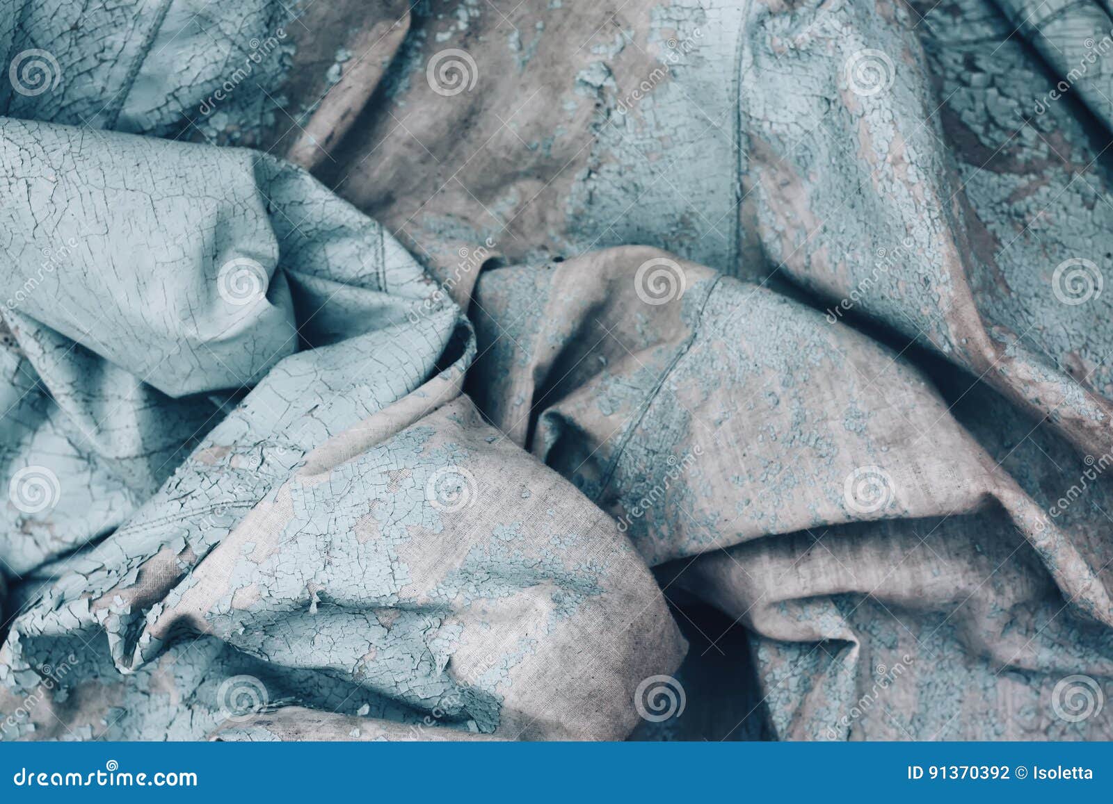 Crumpled fabric texture stock photo. Image of blue, crumpled - 91370392