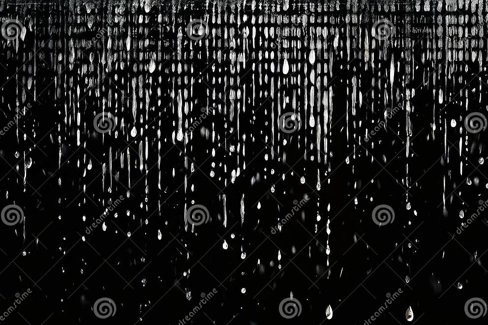 Grunge Texture with Matrix Code Water Droplets a Distressed Back Stock Illustration ...