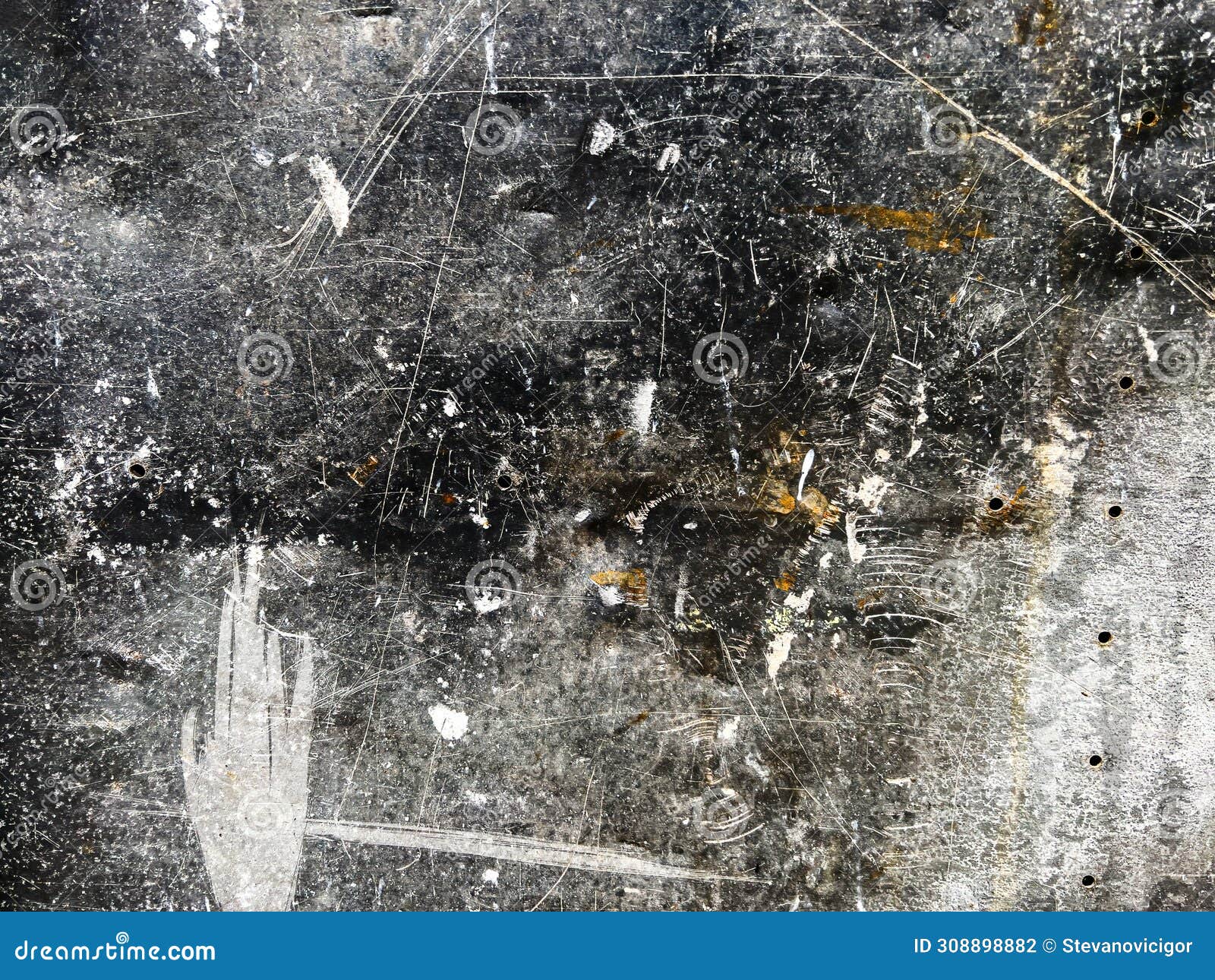 Worn Old Metallic Garbage Dumpster Container Or Dust Bins At The Street ...