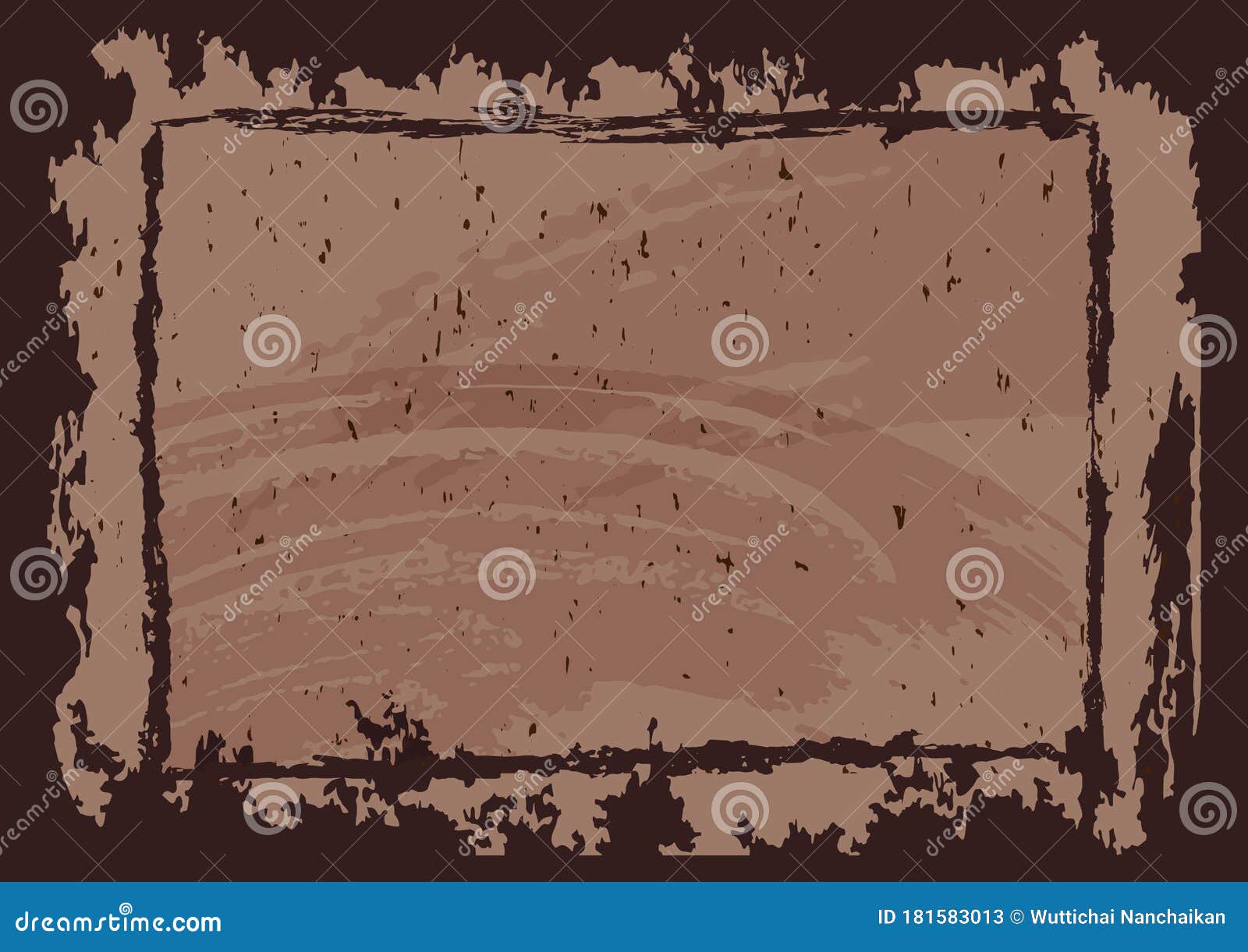 Grunge Texture with Rusted Frame Stock Vector - Illustration of aged ...