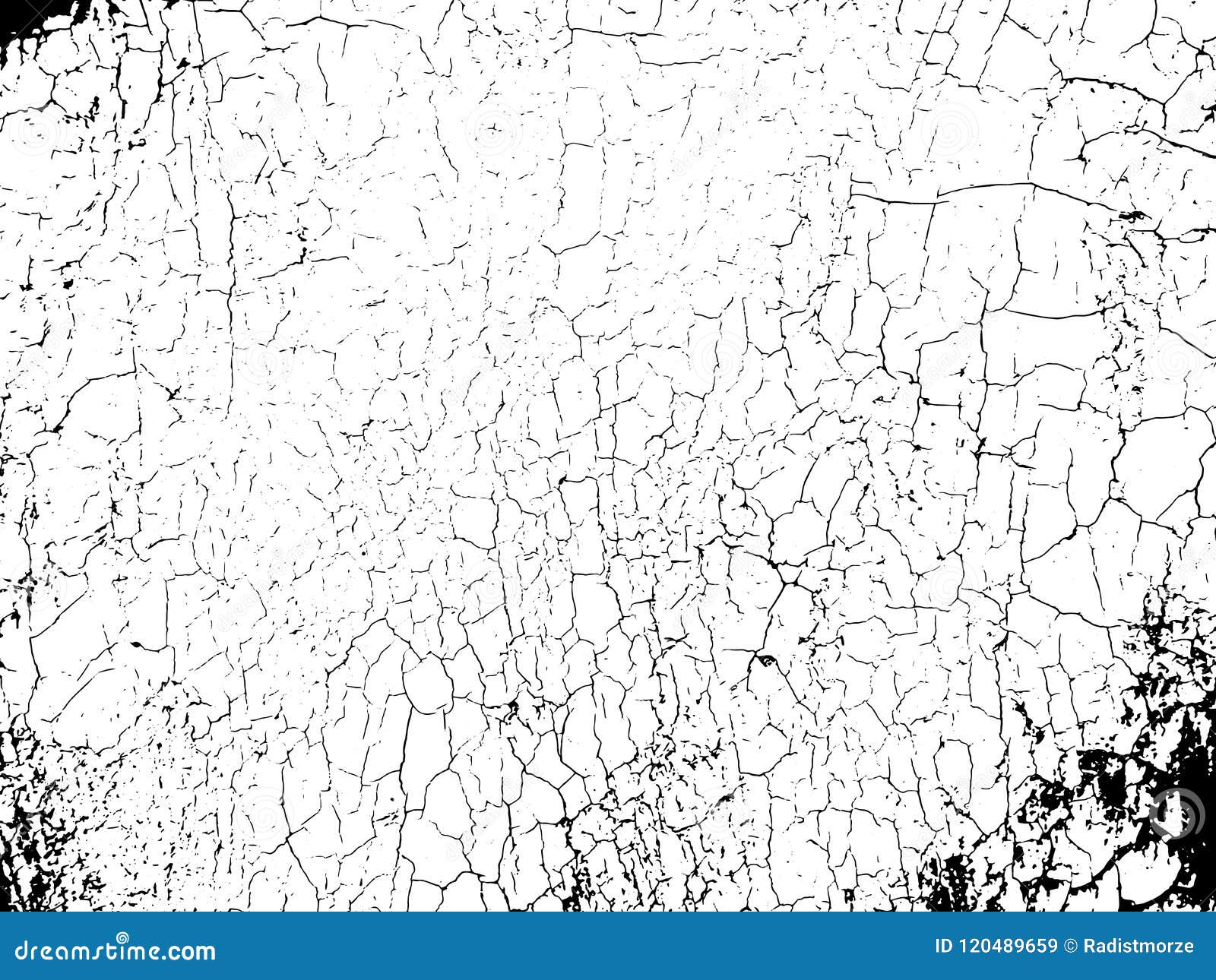 Grunge Texture Template with Cracks. Stock Illustration - Illustration ...
