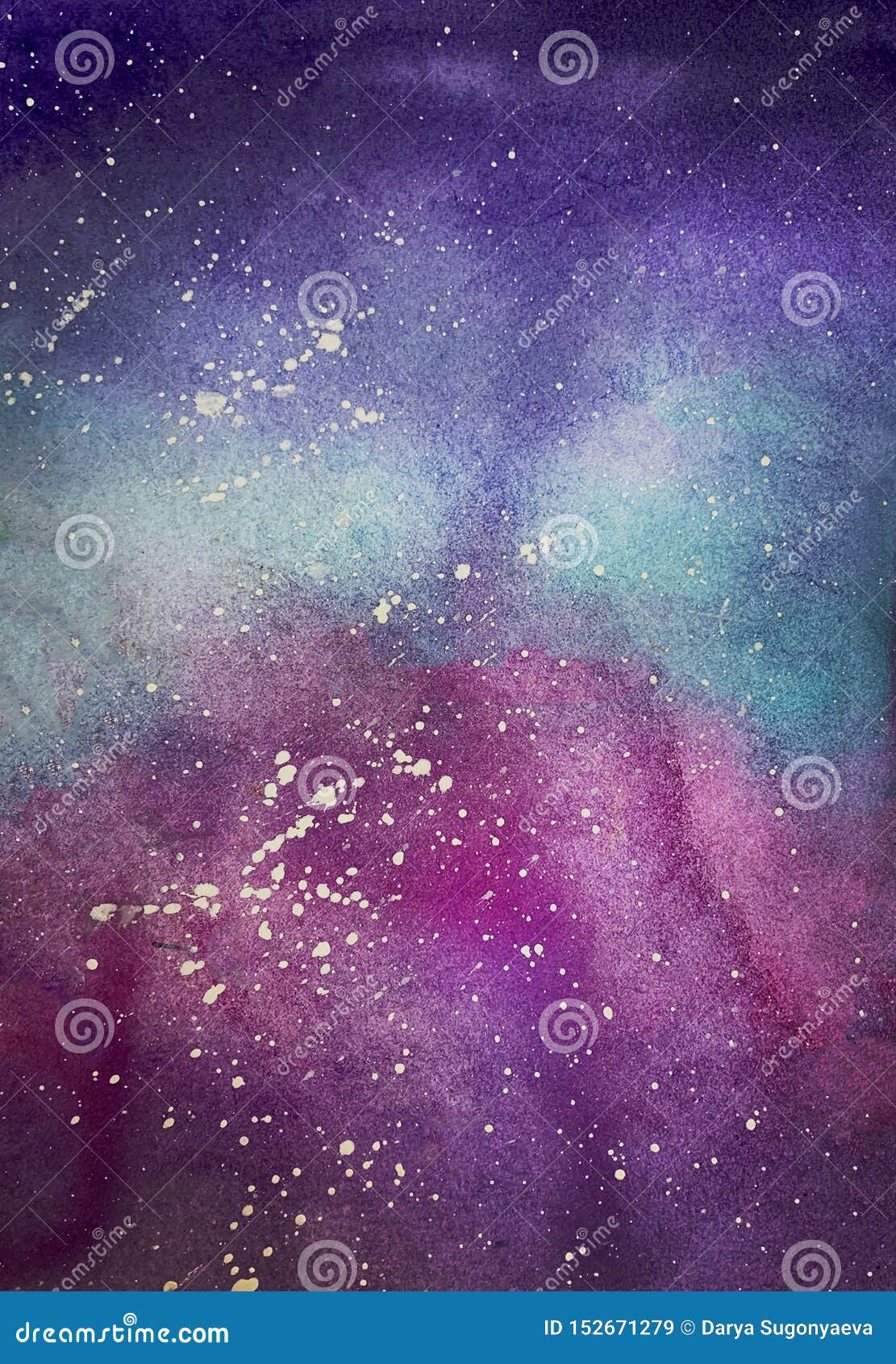 Deep Colors Galaxy Background Stock Illustration - Illustration of ...