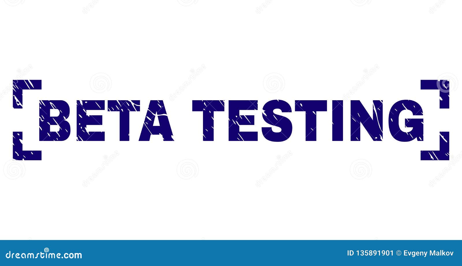 Grunge Textured BETA TESTING Stamp Seal Inside Corners Stock Vector ...