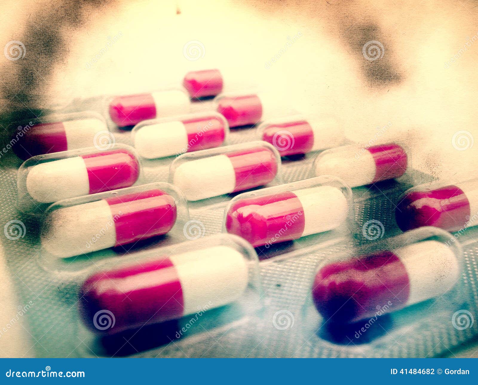 Grunge Textured Collage - Pills Stock Photo - Image of retro, copyspace ...