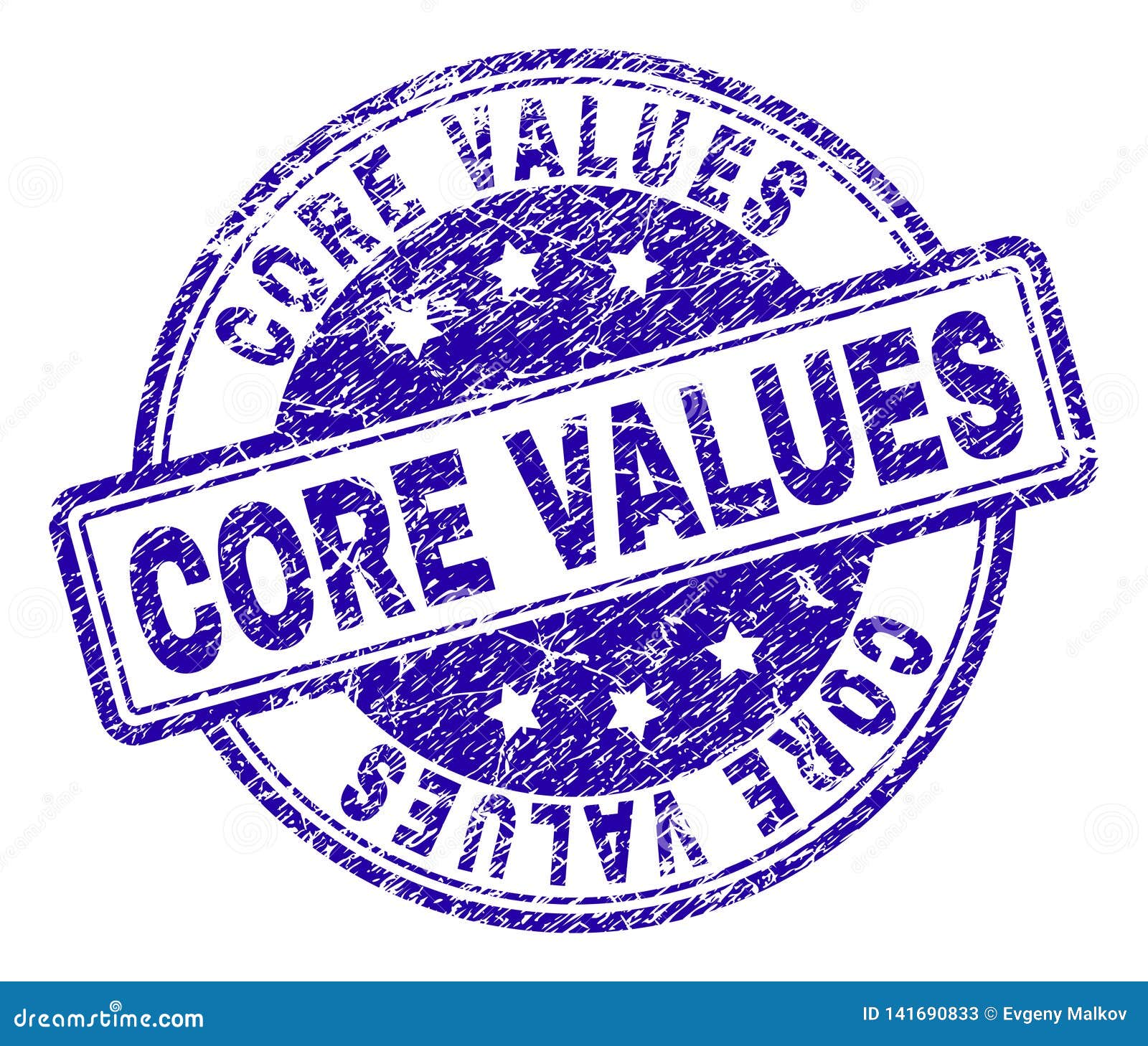 Grunge Textured CORE VALUES Stamp Seal Stock Vector - Illustration of ...
