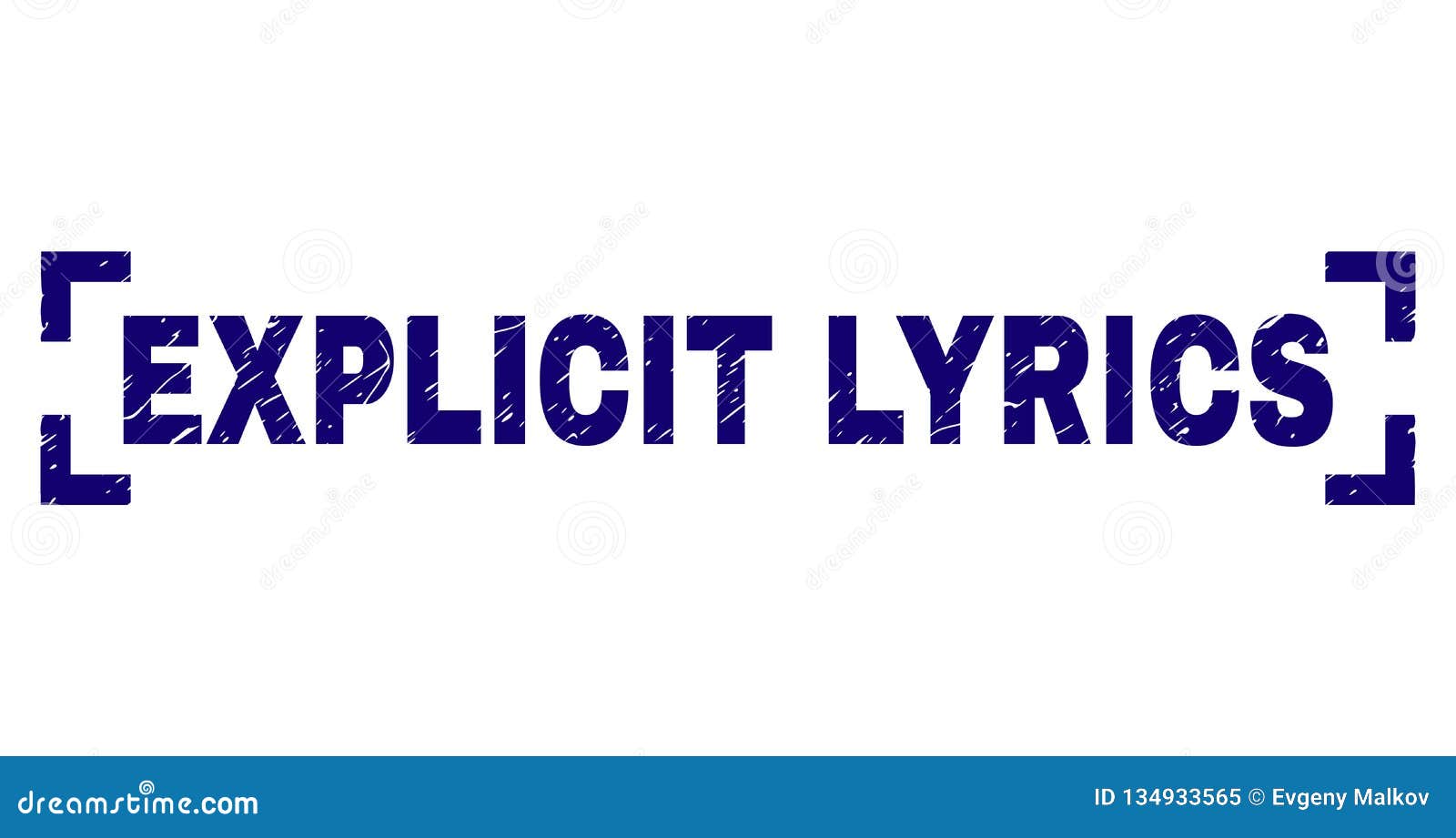 Grunge Textured EXPLICIT LYRICS Stamp Seal Inside Corners Stock Vector ...