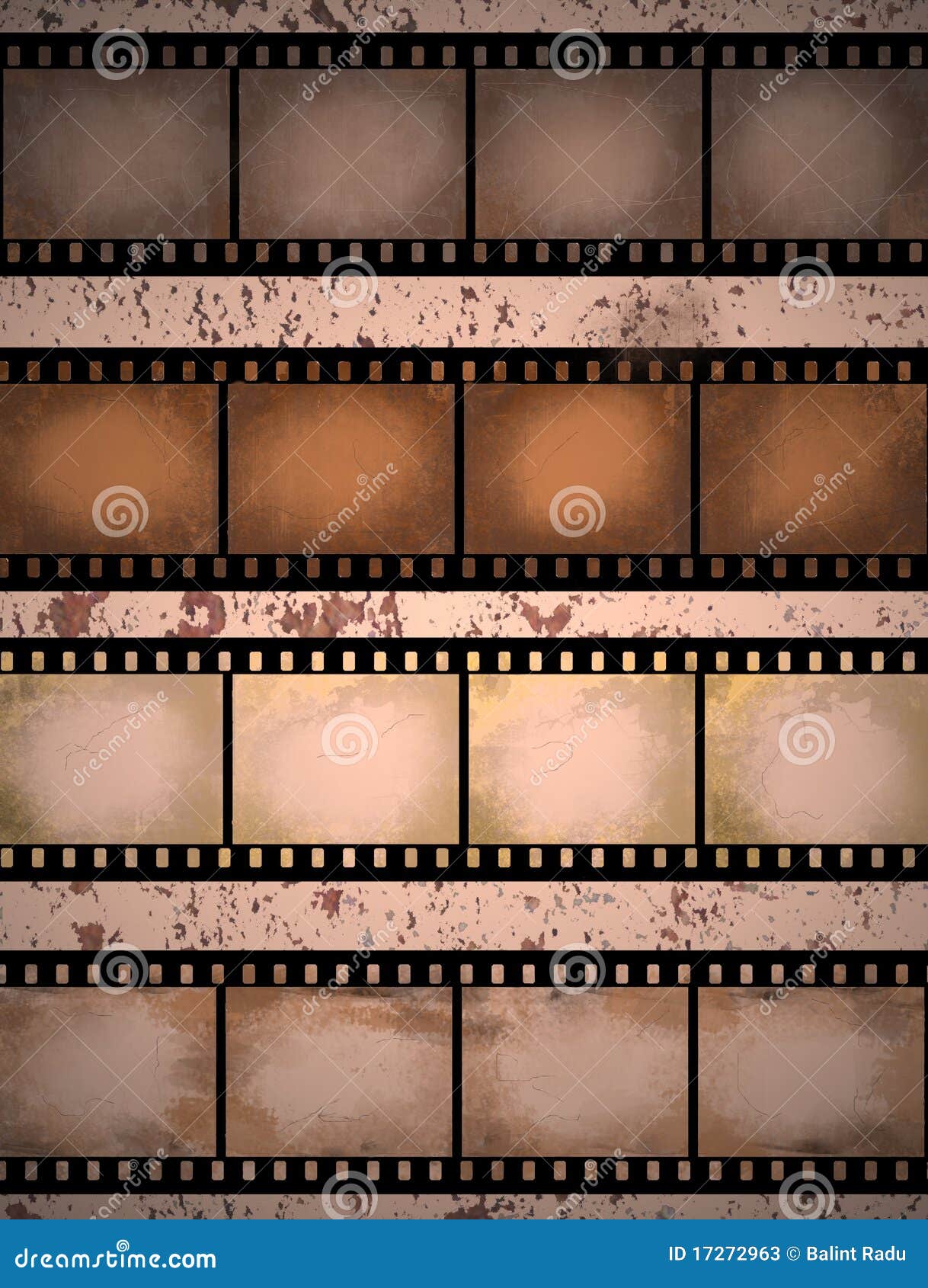 Grunge textured film strip stock illustration. Illustration of abstract ...