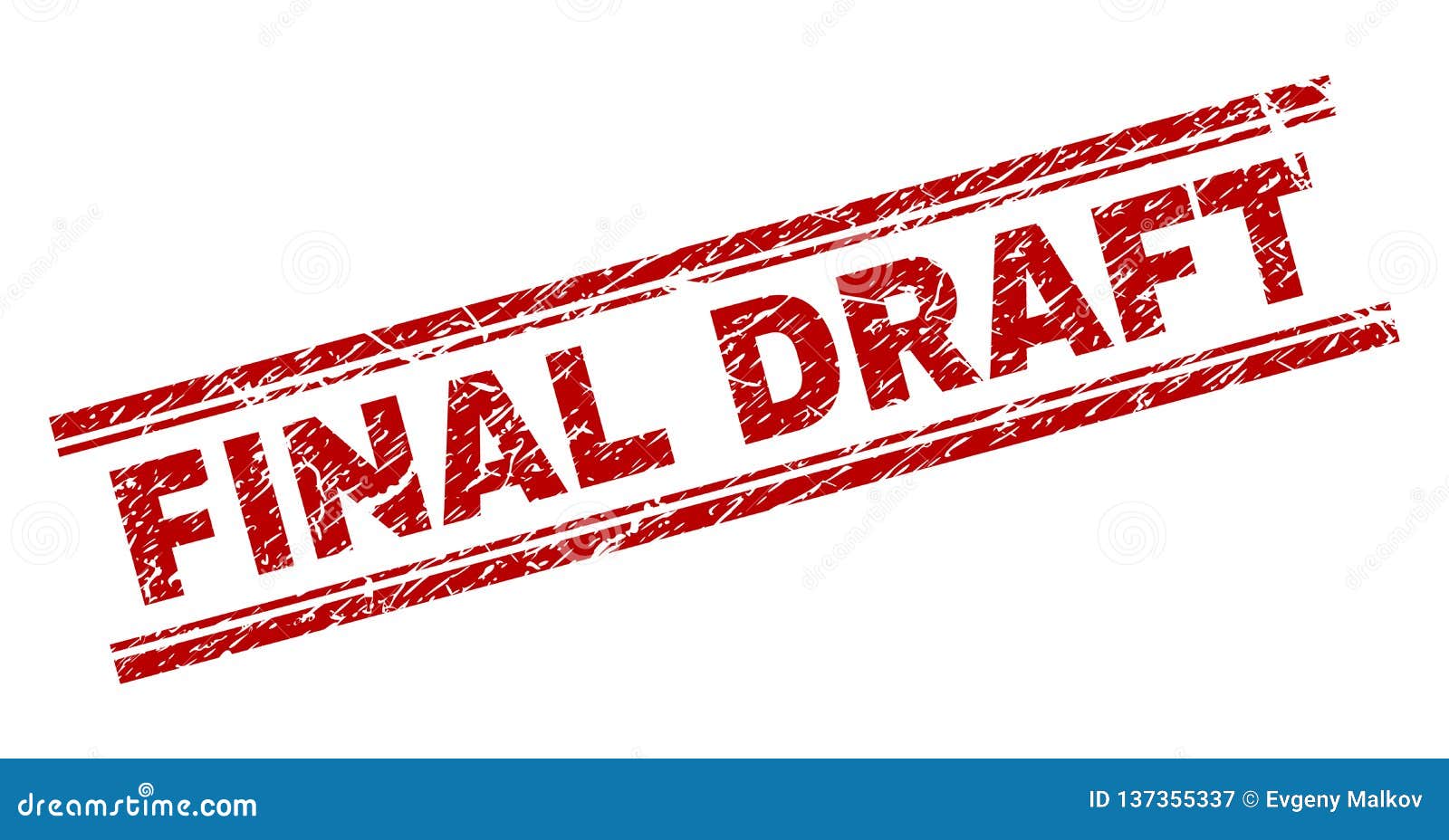Grunge Textured FINAL DRAFT Stamp Seal Stock Vector - Illustration of ...