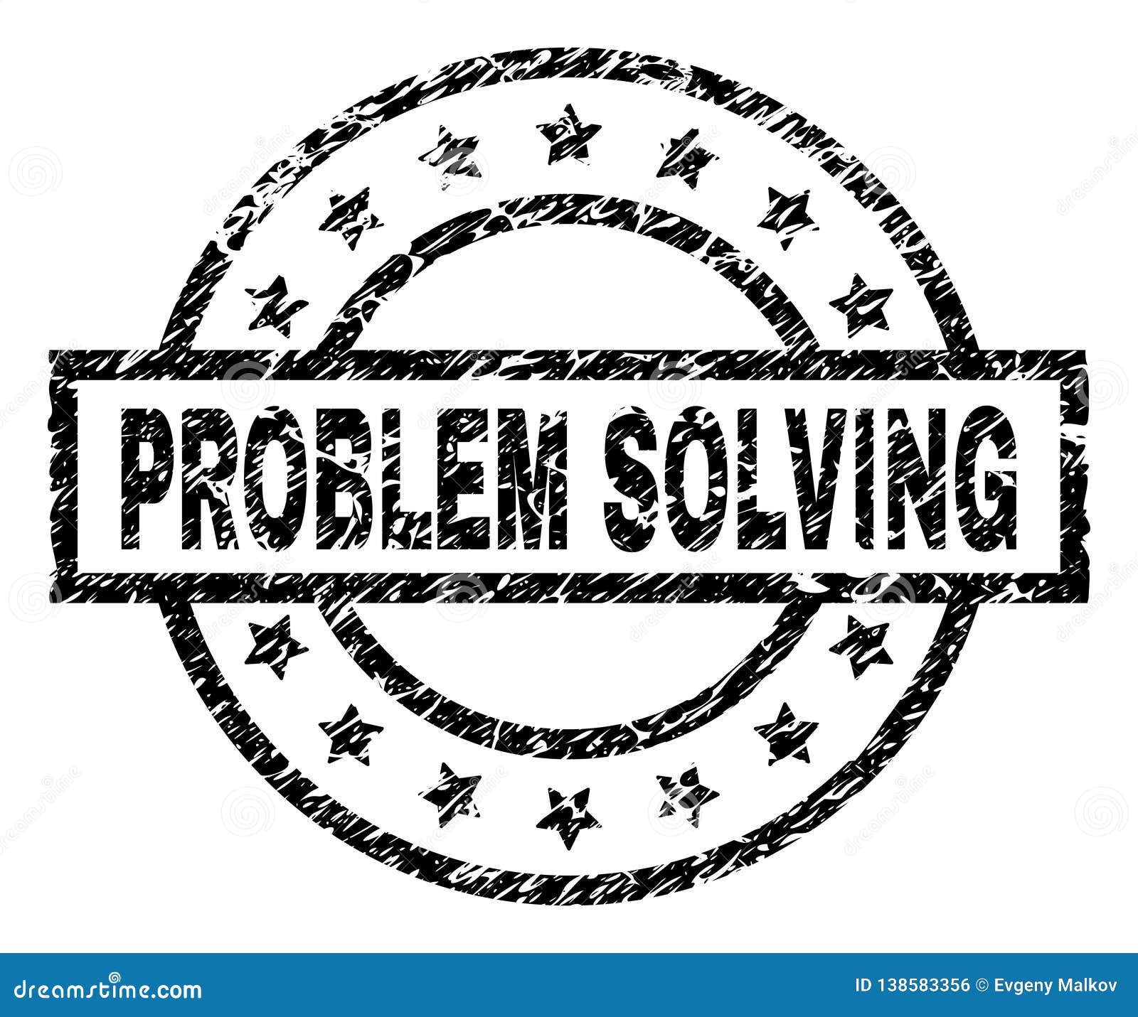 Grunge Textured PROBLEM SOLVING Stamp Seal Stock Vector - Illustration ...