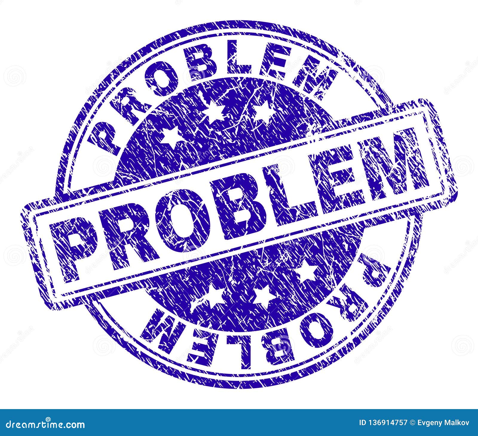 Grunge Textured PROBLEM Stamp Seal Stock Vector - Illustration of ...