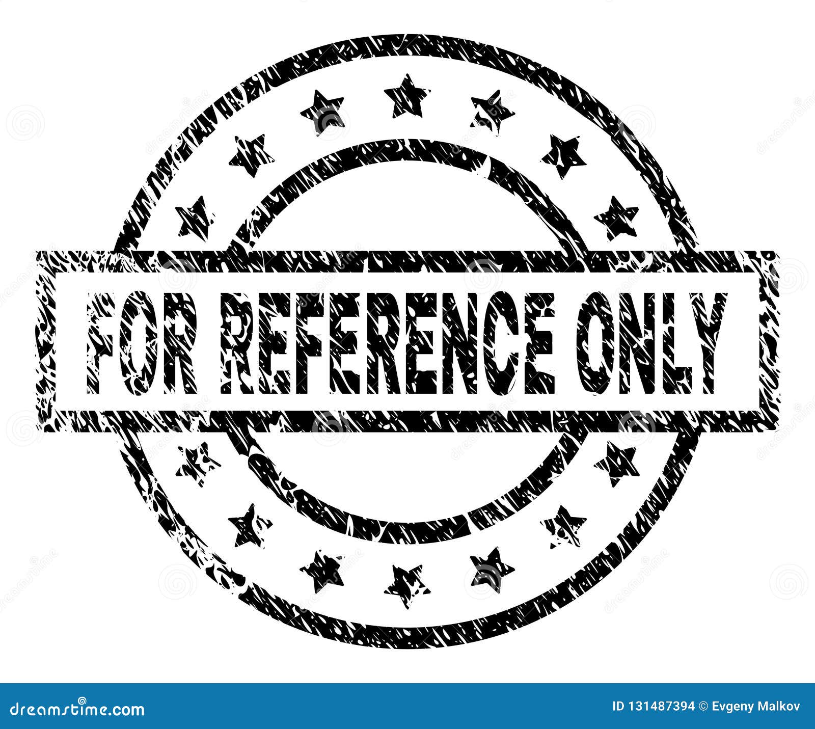 Grunge Textured for REFERENCE only Stamp Seal Stock Vector ...