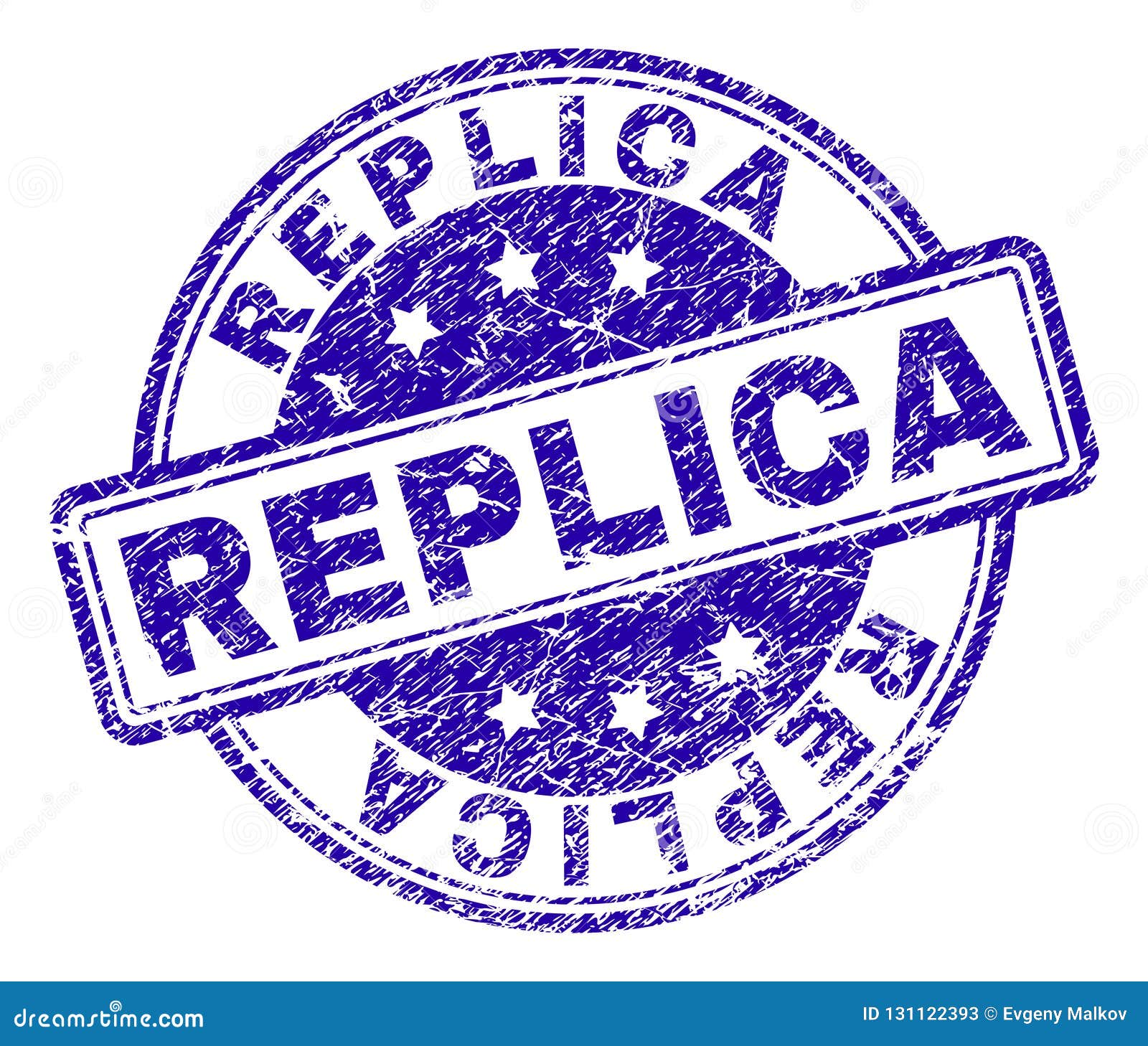 Grunge Textured REPLICA Stamp Seal Stock Vector - Illustration of ...
