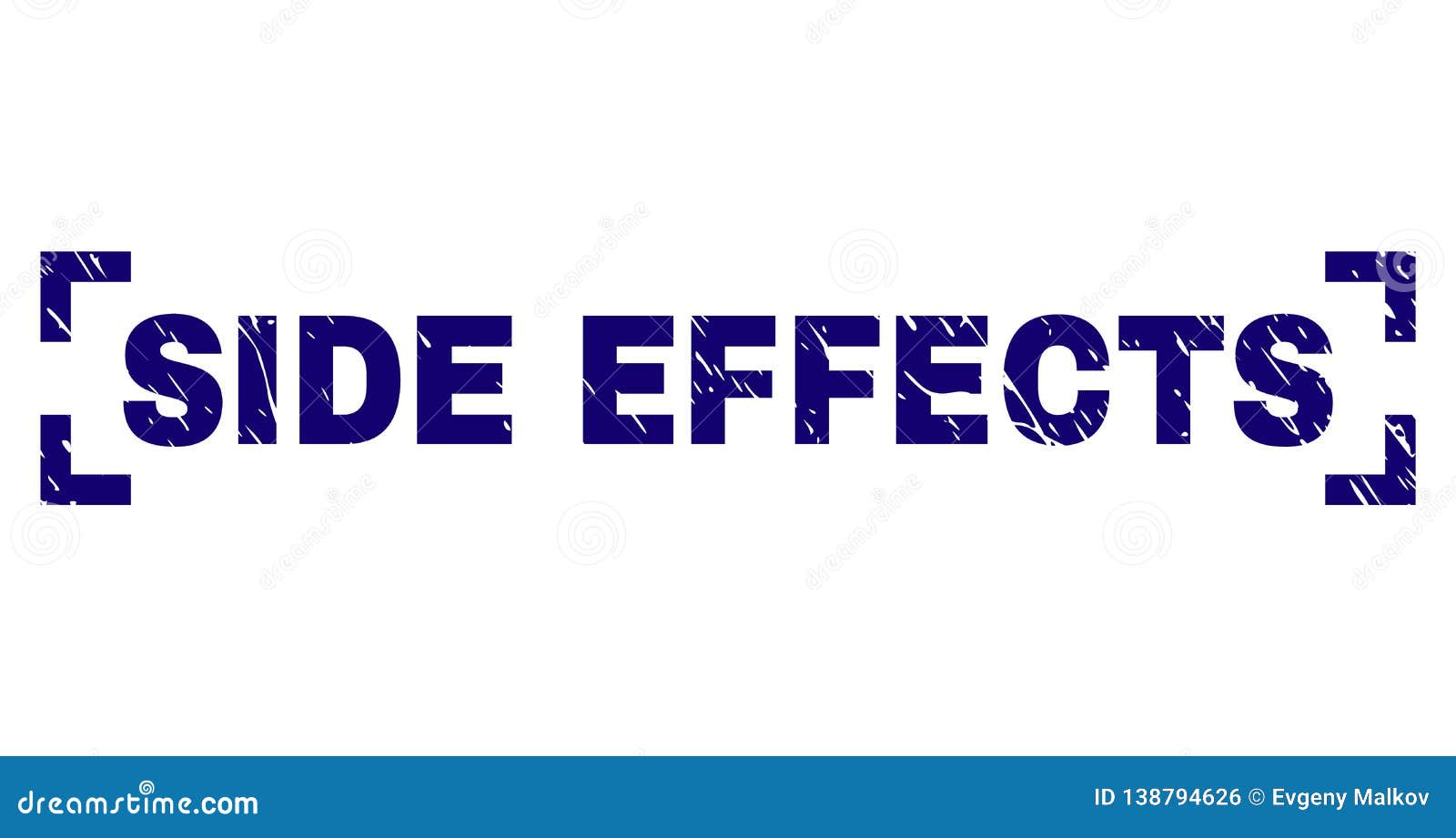 Grunge Textured SIDE EFFECTS Stamp Seal between Corners Stock Vector ...