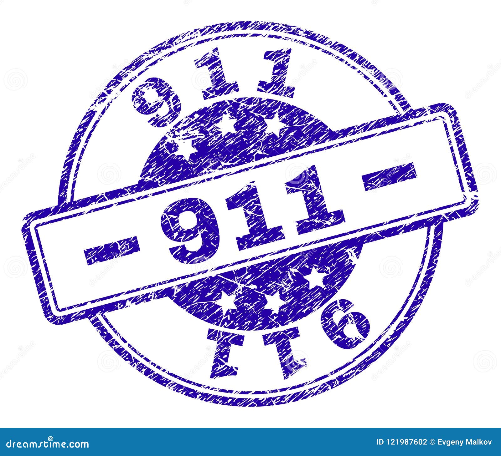 Grunge Textured 911 Stamp Seal Stock Vector - Illustration of round ...