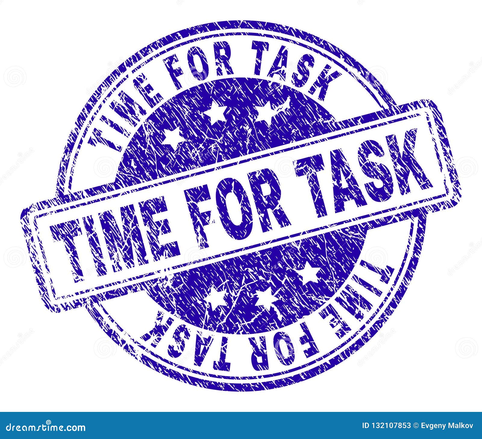 Grunge Textured TIME for TASK Stamp Seal Stock Vector - Illustration of ...