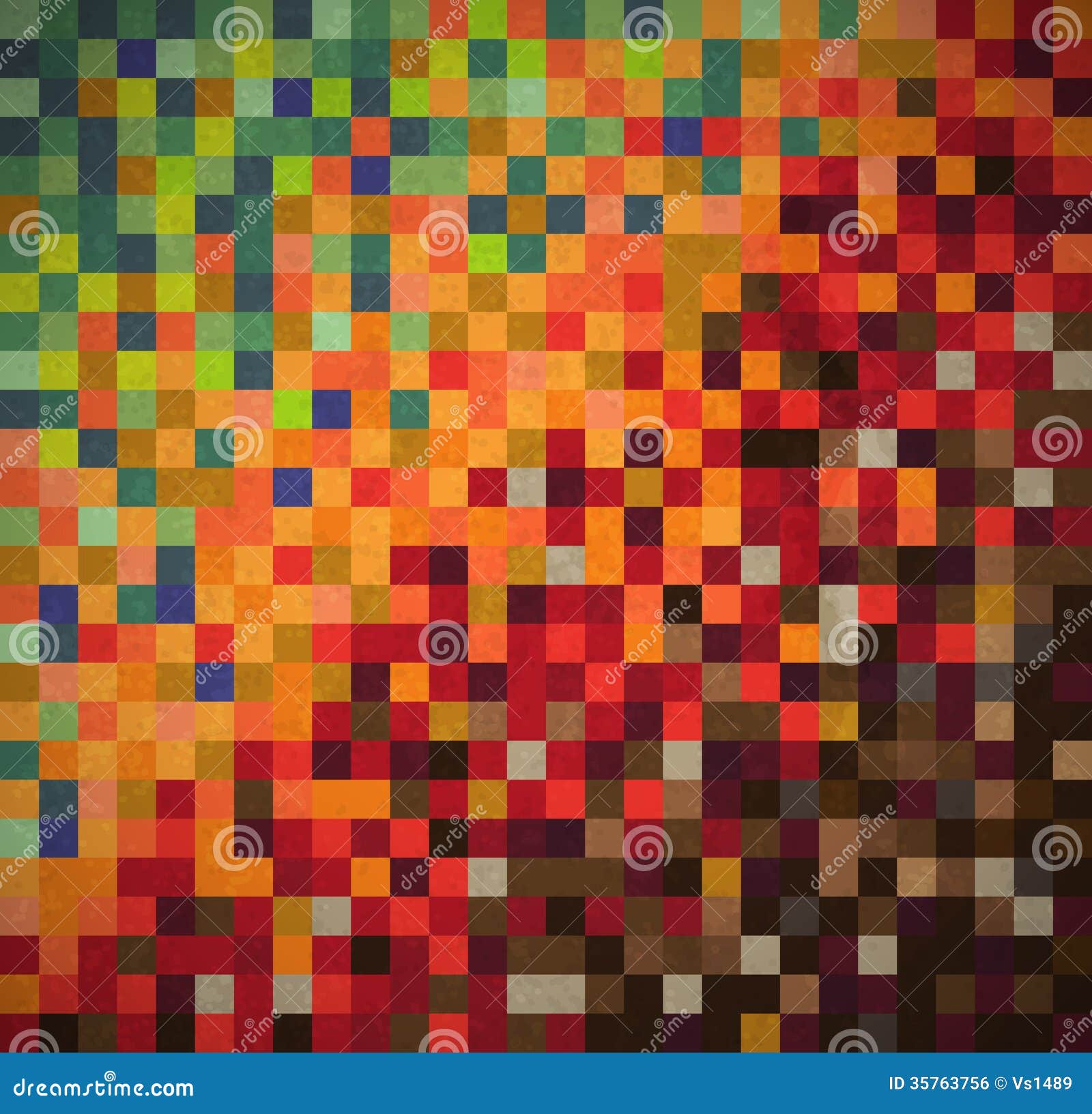 Grunge Tile Texture, Retro Background Stock Illustration - Illustration ...