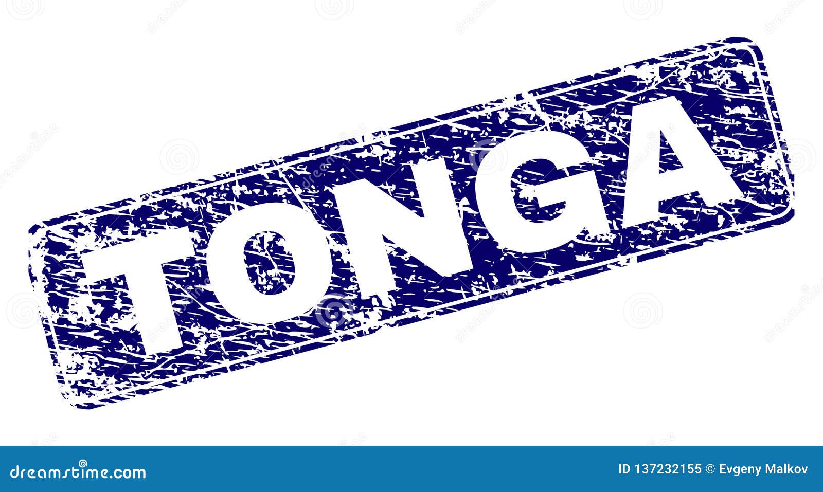 Grunge TONGA Framed Rounded Rectangle Stamp Stock Vector - Illustration ...