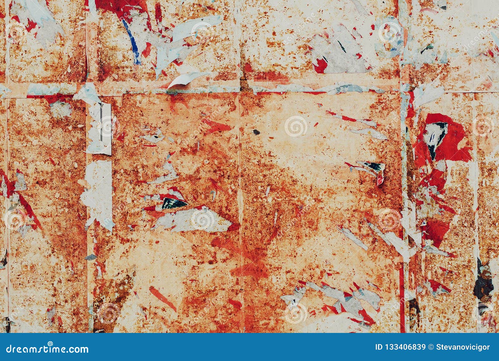 Grunge Torn Billboard Paper Texture Stock Image - Image of stained ...