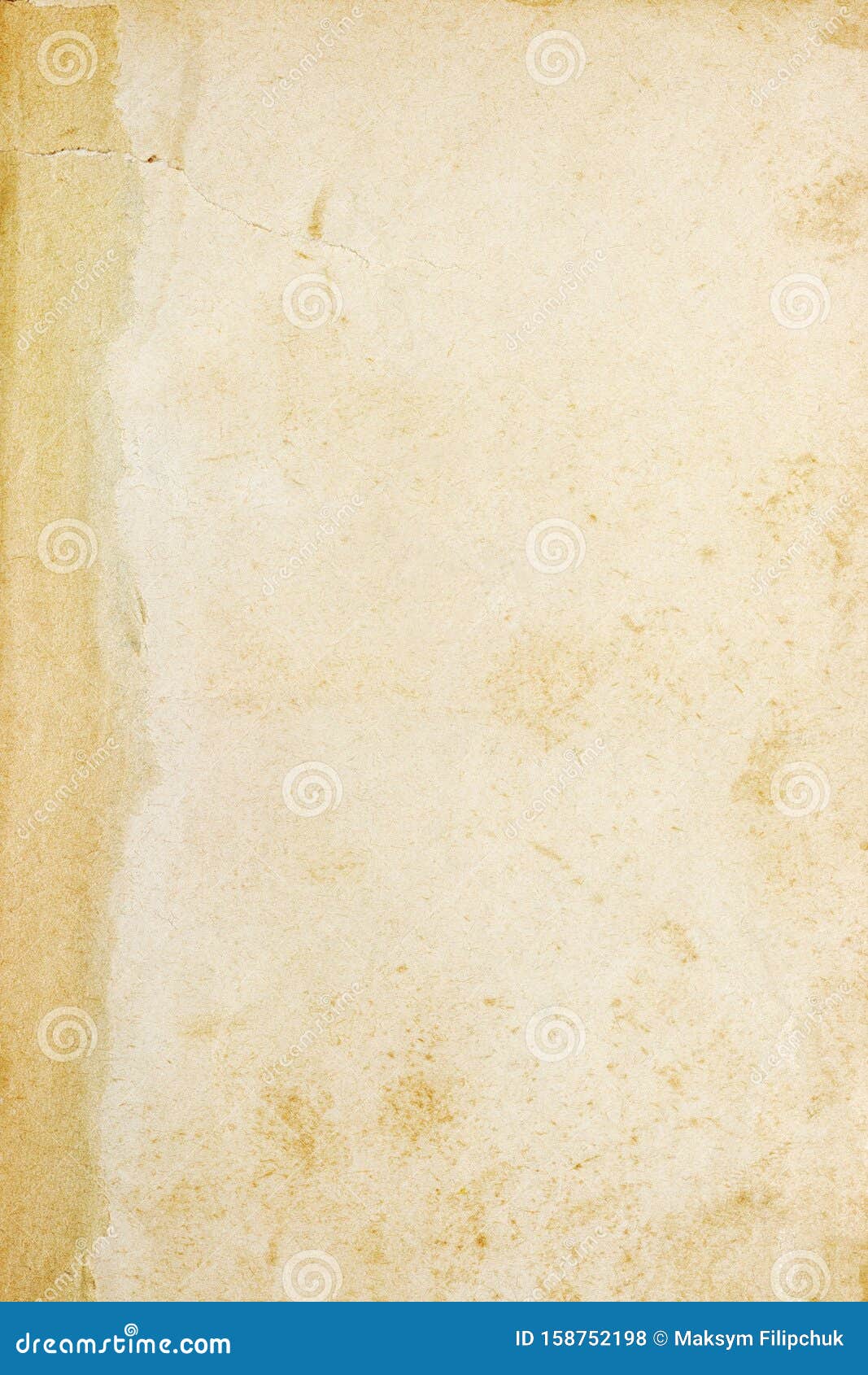 Torn paper sheet stock photo. Image of crease, messy - 158752198