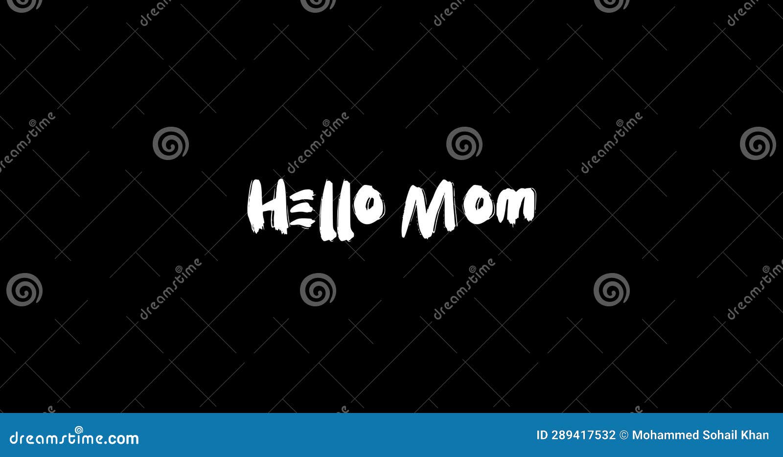 Hello Mom Grunge Transition Effect of Text Typography Animation on ...