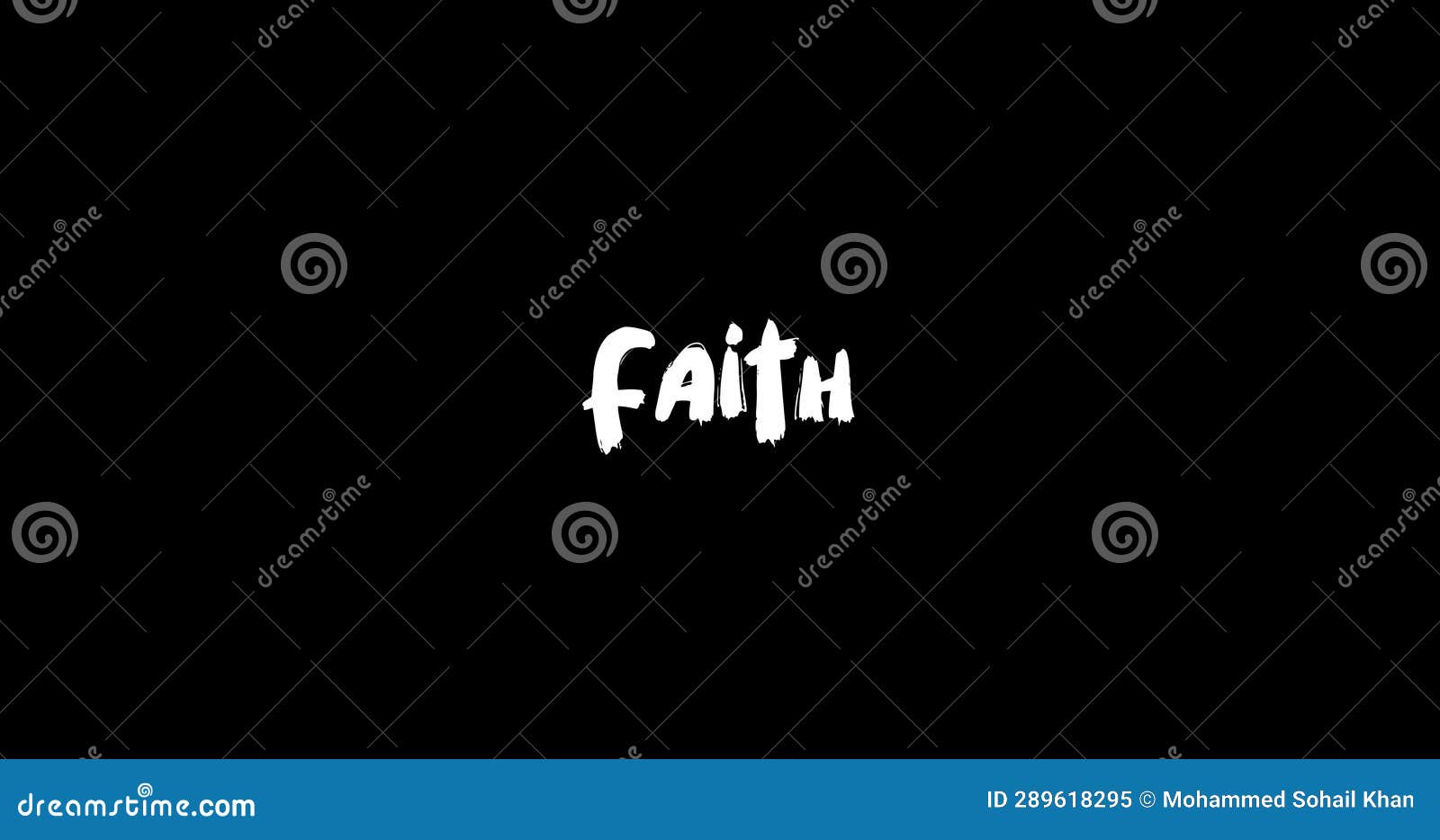 Faith Grunge Transition Effect of Typography Text Animation on Black ...