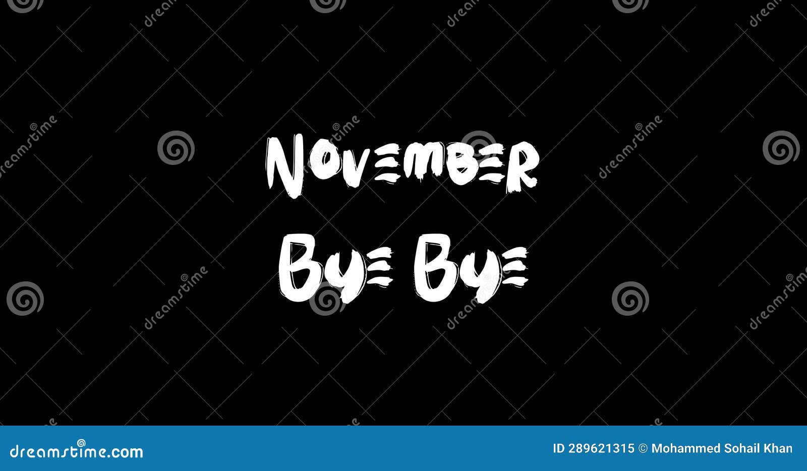 November Bye Bye Grunge Transition Effect of Typography Text Animation ...