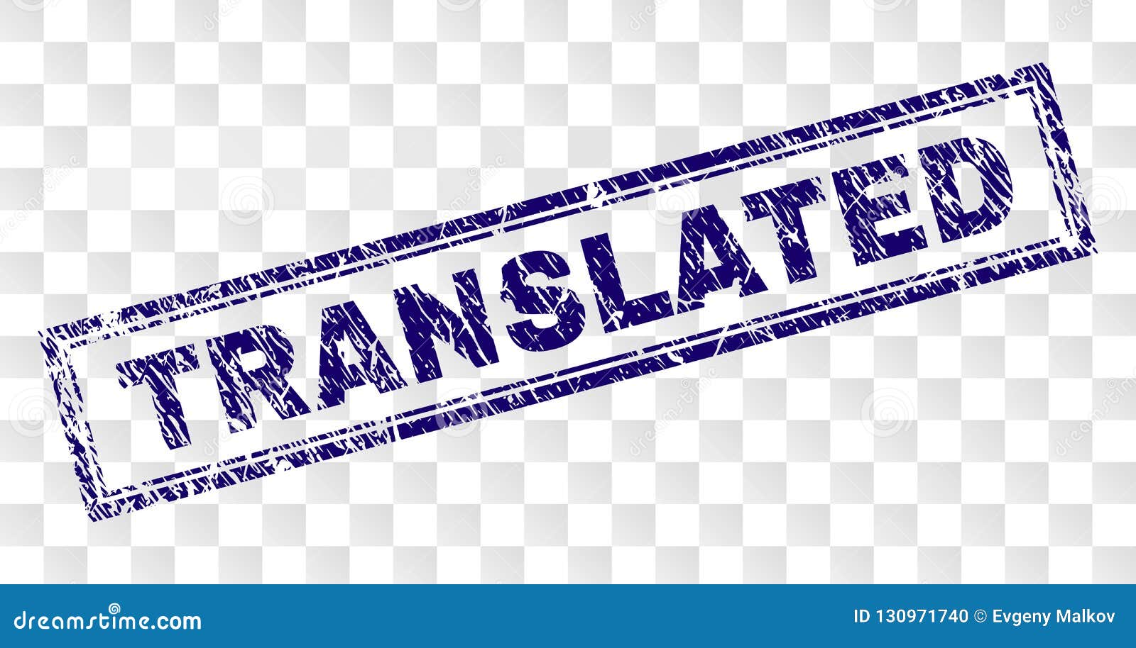 Grunge TRANSLATED Rectangle Stamp Stock Vector - Illustration of ...