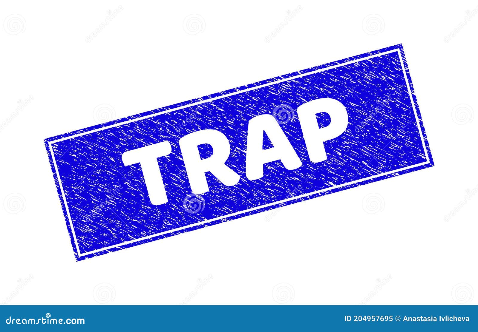 Grunge TRAP Textured Rectangle Stamp Stock Vector - Illustration of ...