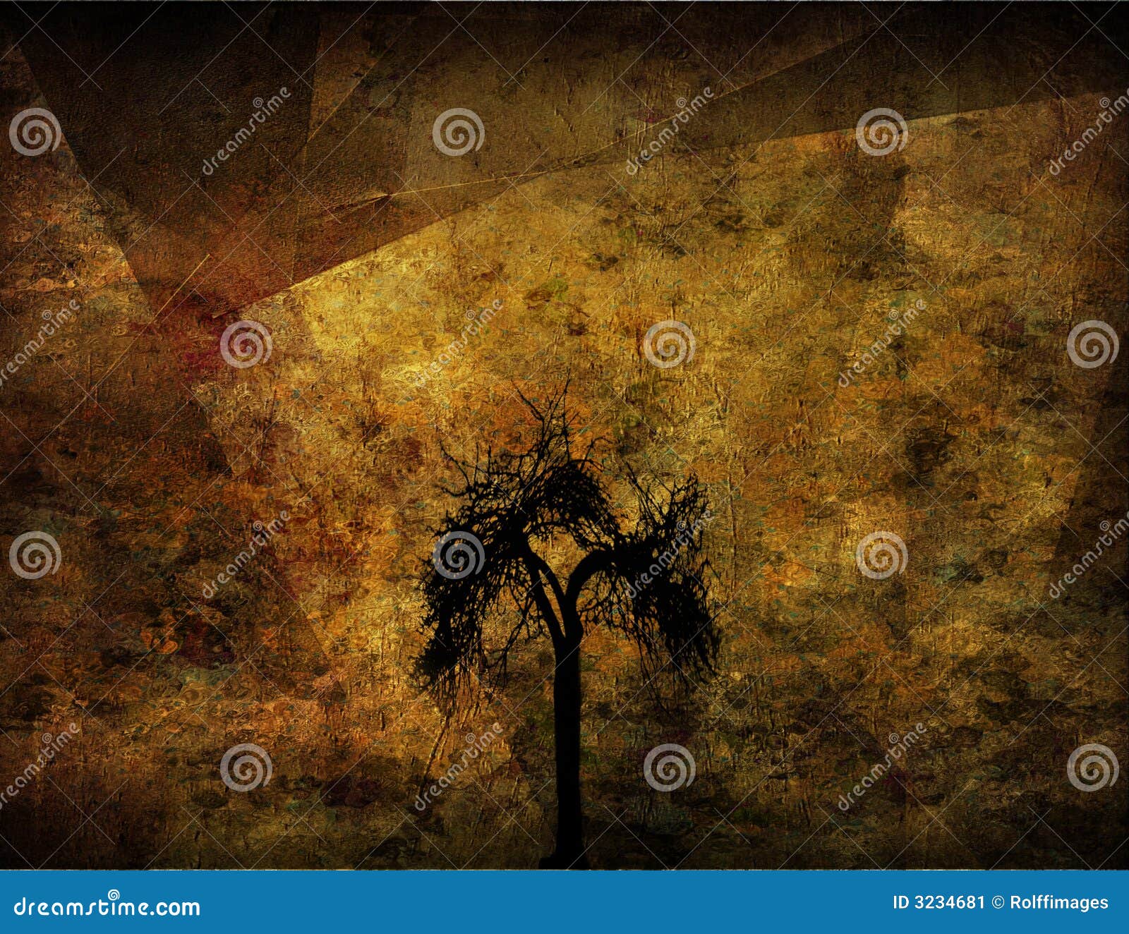 Grunge Tree stock illustration. Illustration of burnt - 3234681
