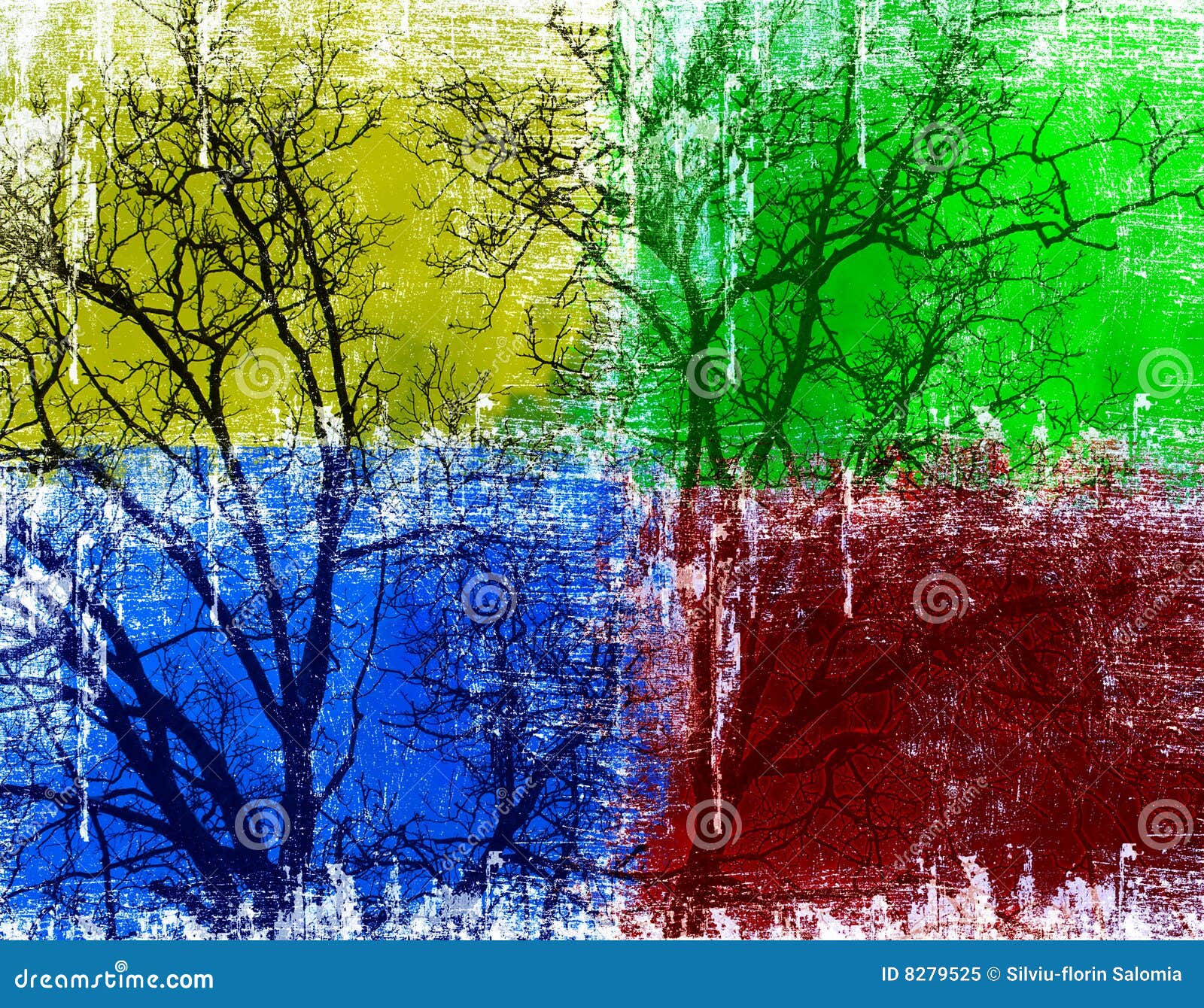 Grunge tree stock illustration. Illustration of effect - 8279525