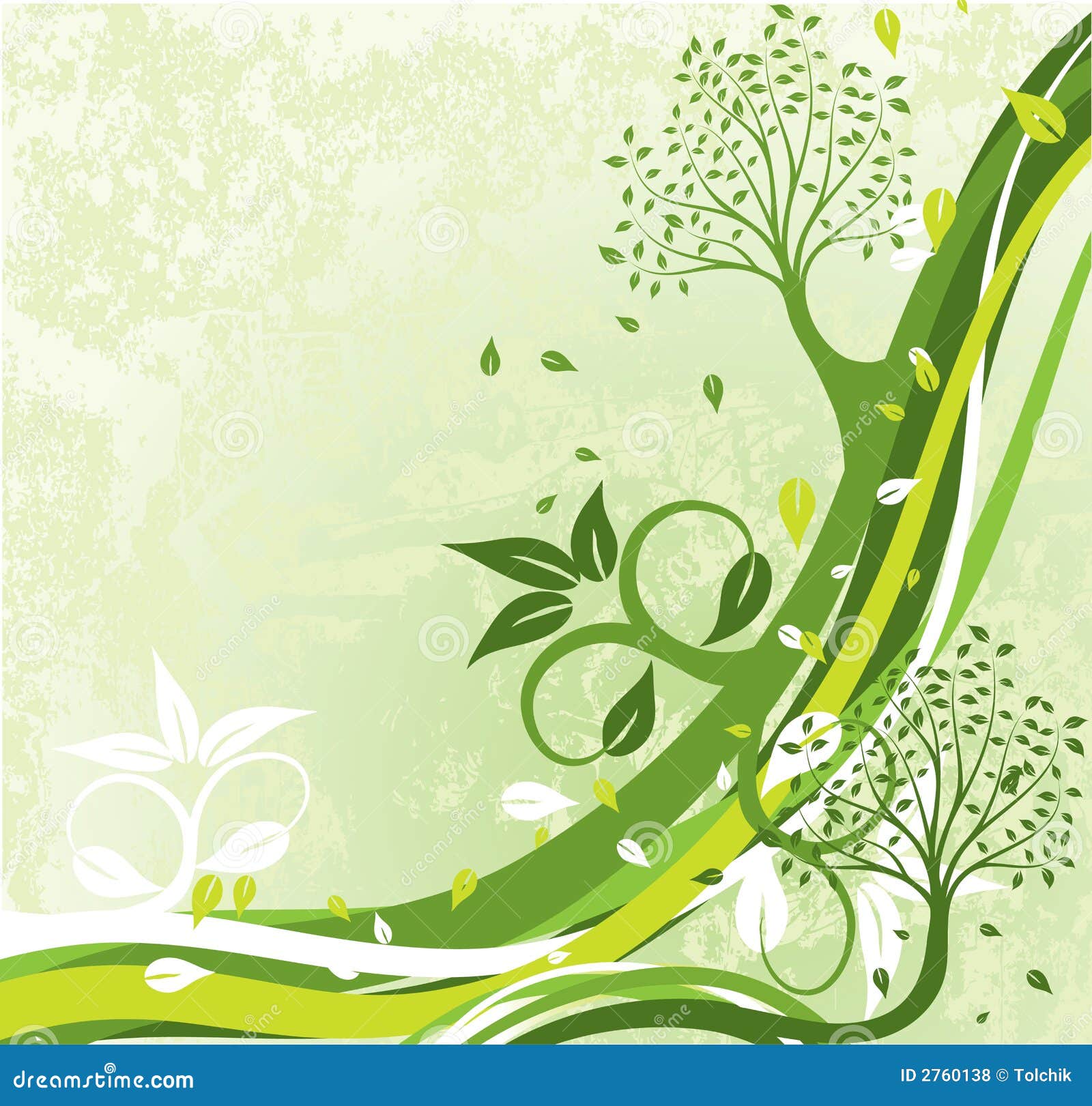 Grunge Tree Background, Vector Stock Vector - Illustration of natural ...