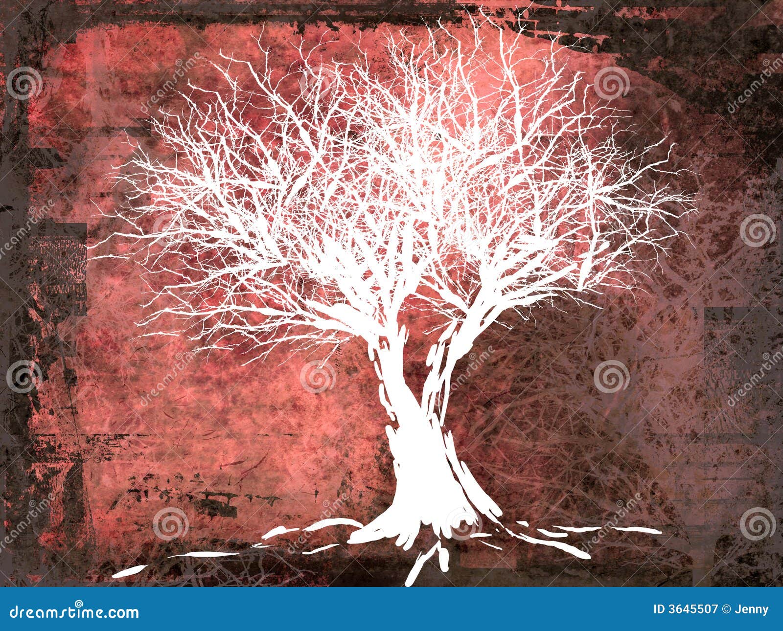 Grunge Tree design stock illustration. Illustration of abstract - 3645507