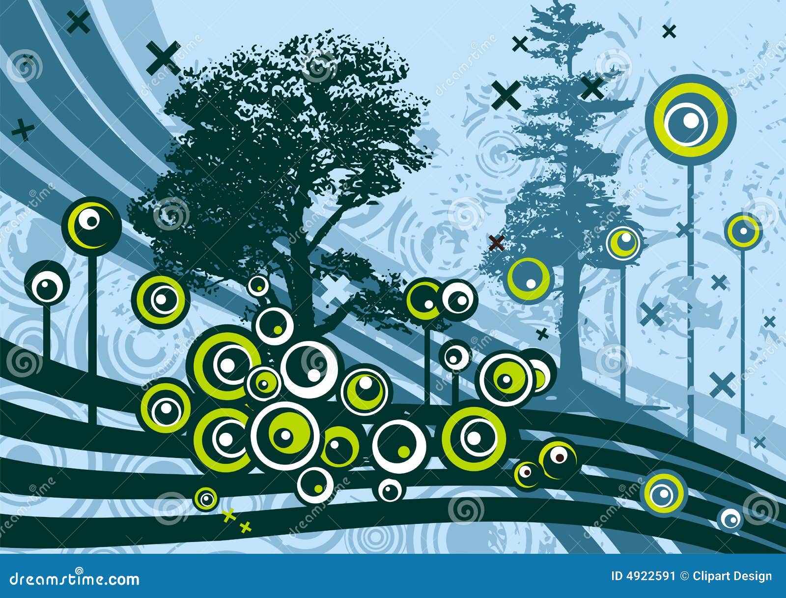 Grunge tree design stock vector. Illustration of grunge - 4922591