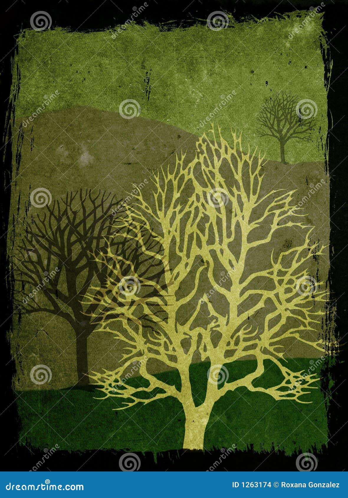 Grunge Illustration Trees Stock Illustrations – 8,086 Grunge ...