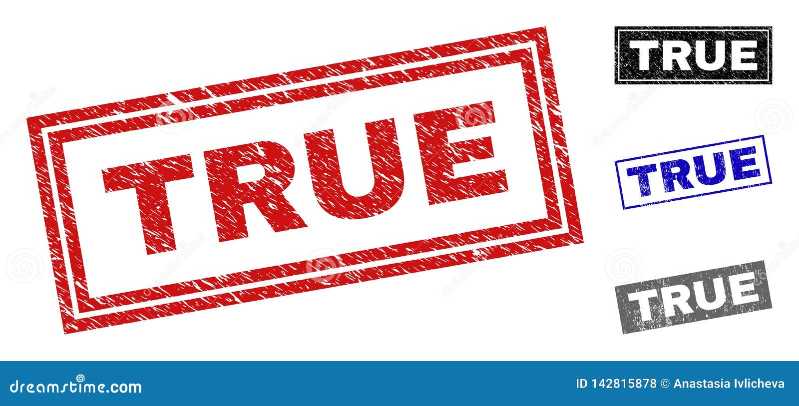 Grunge TRUE Textured Rectangle Watermarks Stock Vector - Illustration ...