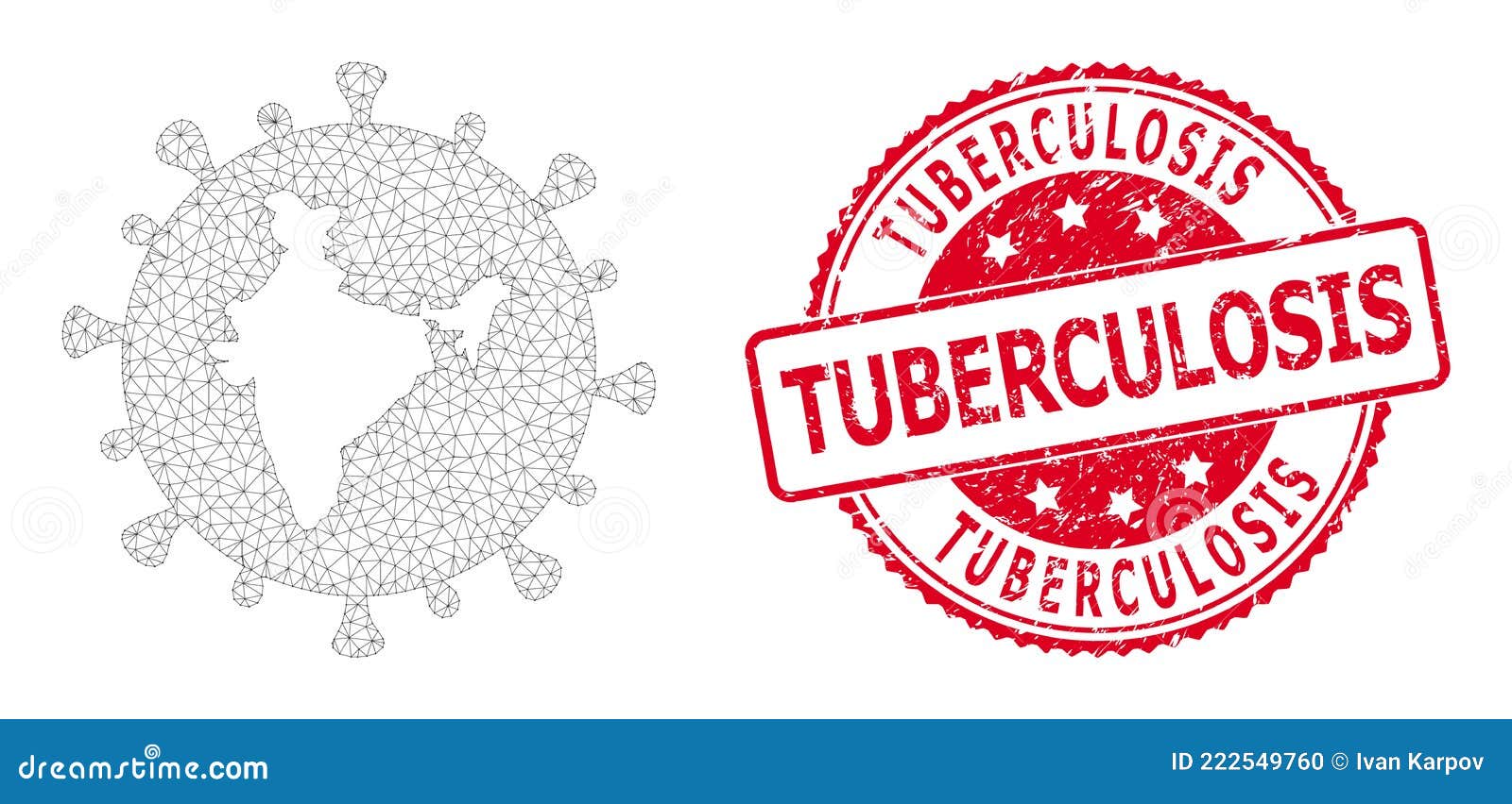 Tuberculosis Round Banner. Symptoms, Treatment. Line Icons Set. Vector ...