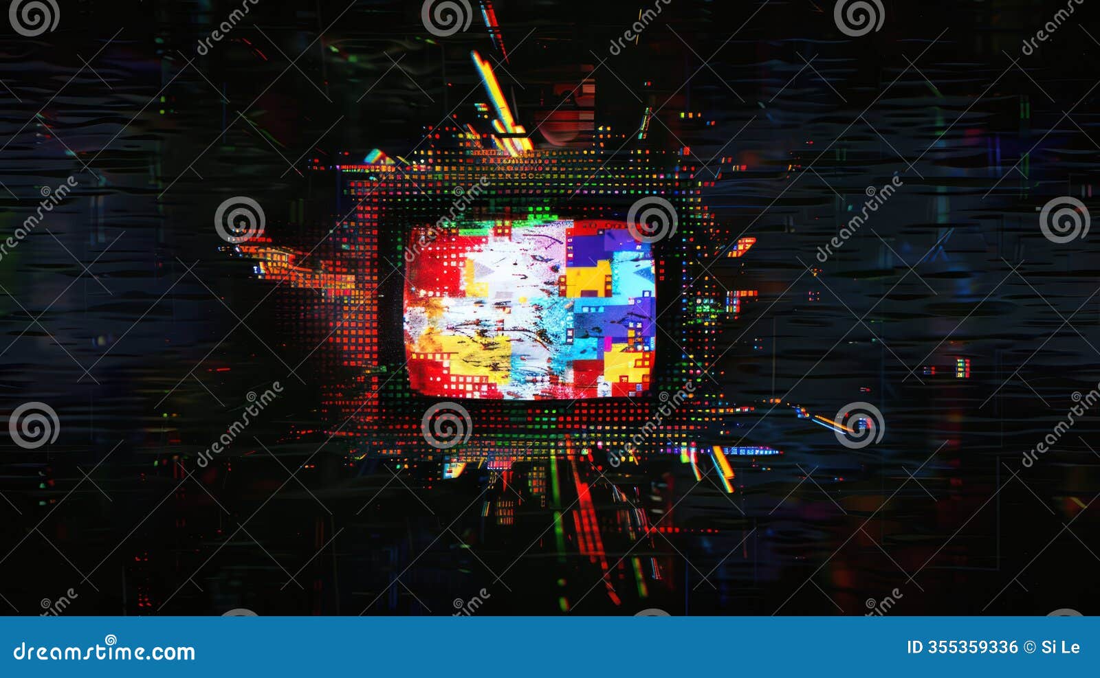 Pixel Glitch Font. Vector Alphabet | CartoonDealer.com #115357158