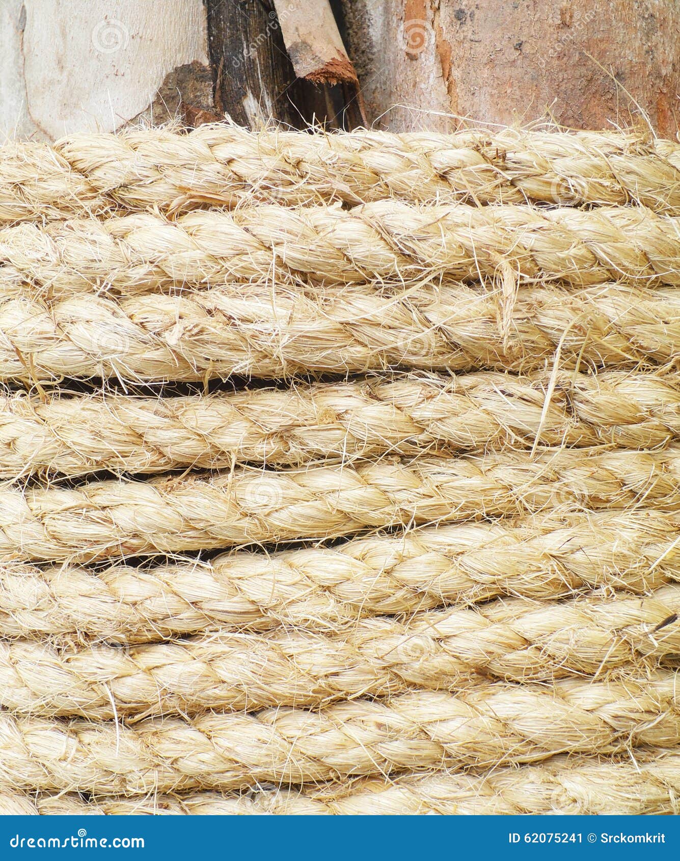 Grunge Twisted Rope Texture Tie Up the Pole Stock Image - Image of ...