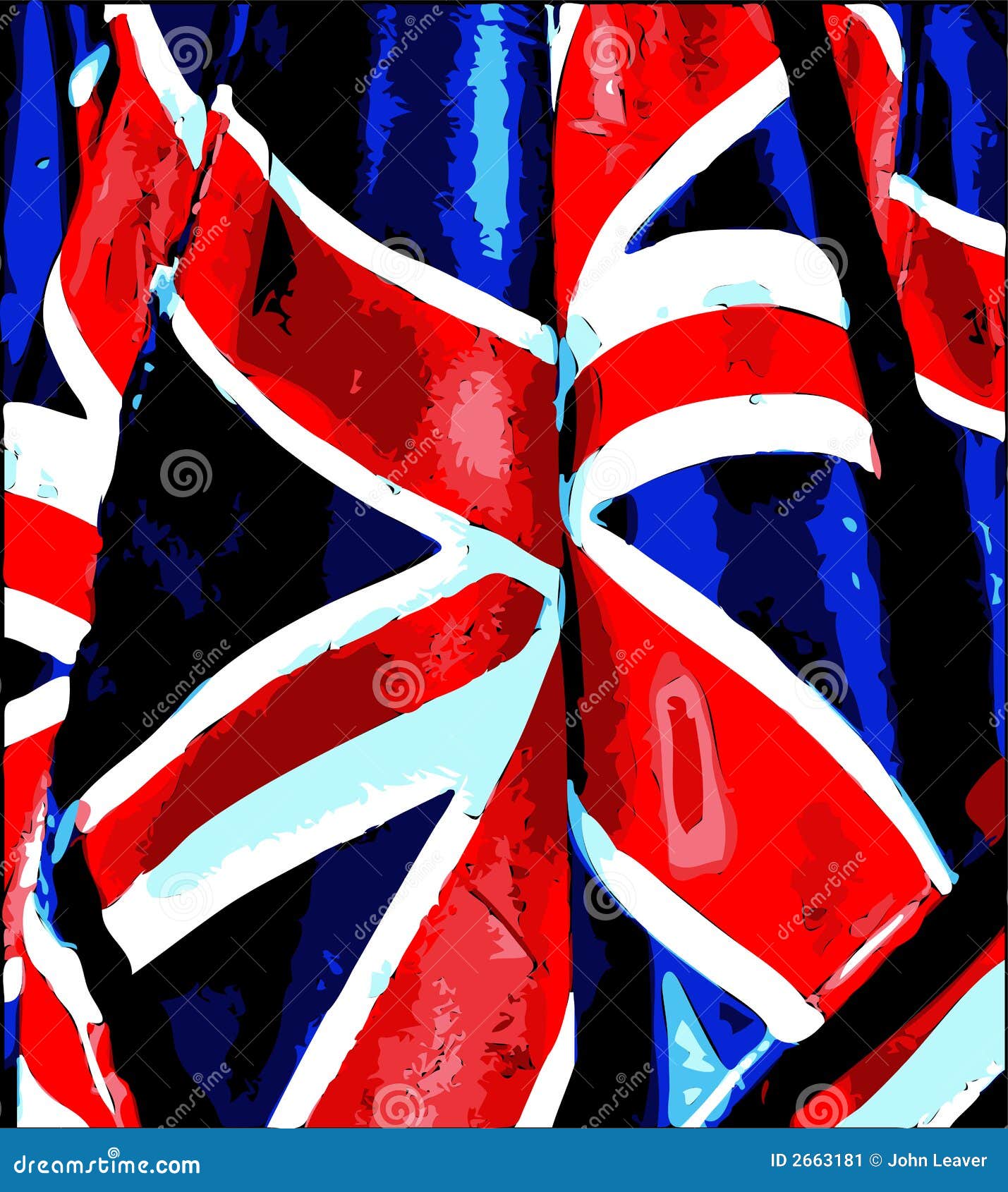 Grunge uk flag stock vector. Illustration of united, kingdom - 2663181