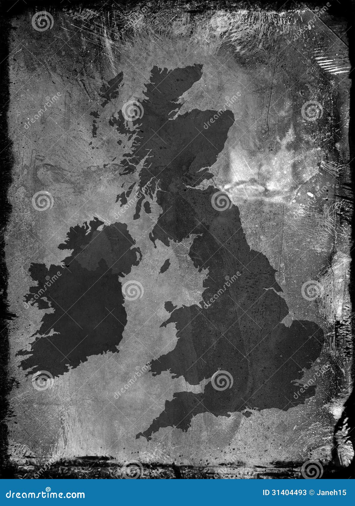 Grunge UK map stock illustration. Illustration of design - 31404493