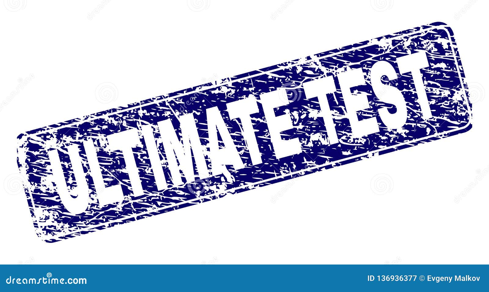 Grunge ULTIMATE TEST Framed Rounded Rectangle Stamp Stock Vector ...