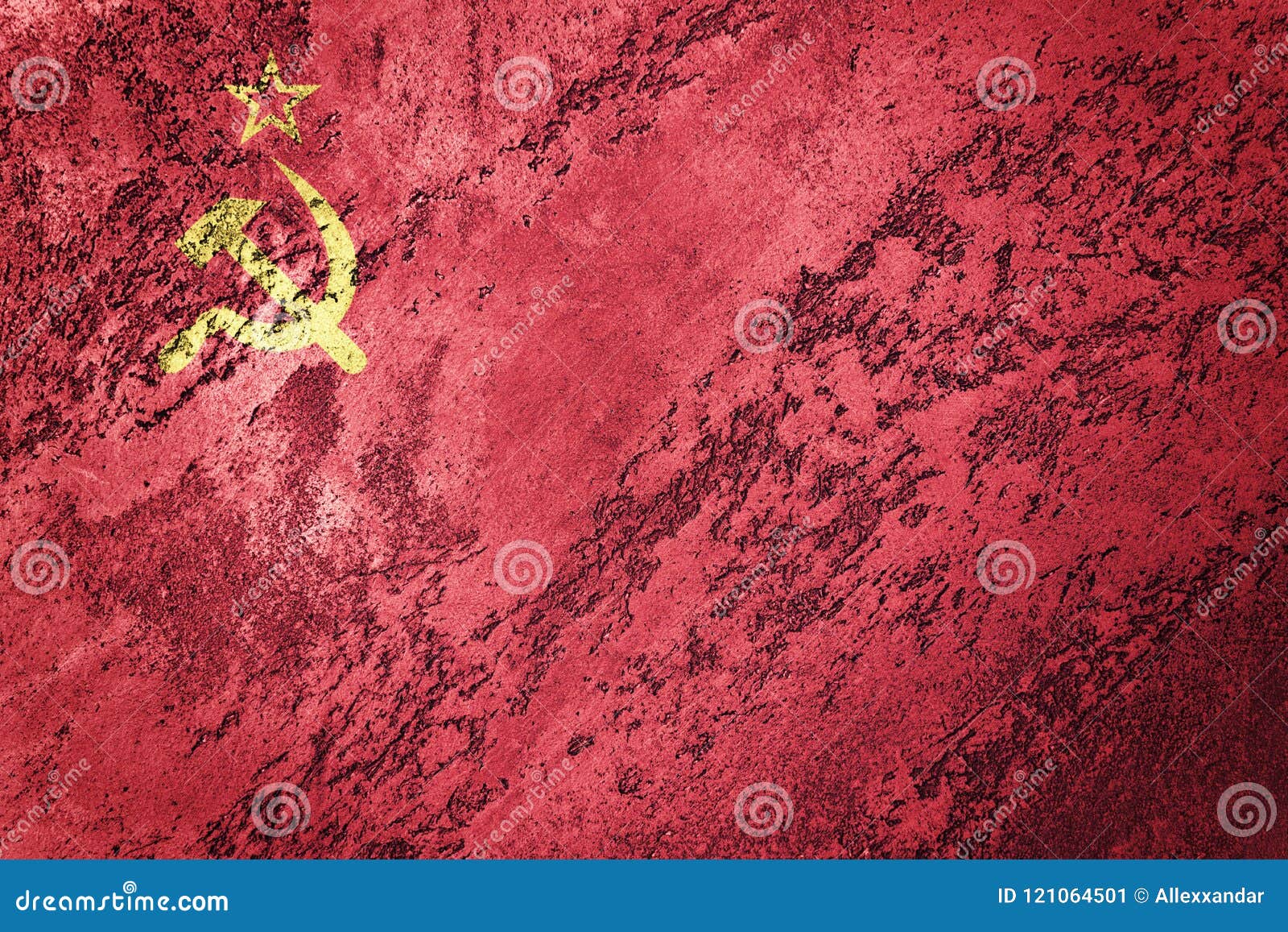 Grunge USSR Flag. Soviet Union Flag With Grunge Texture. Stock Photo ...